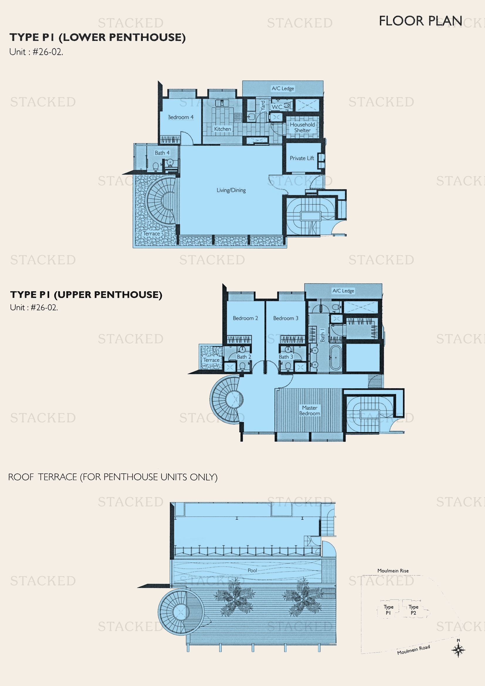 Stacked homes - 1 Moulmein Rise Singapore Condo Floor Plans, Images And ...
