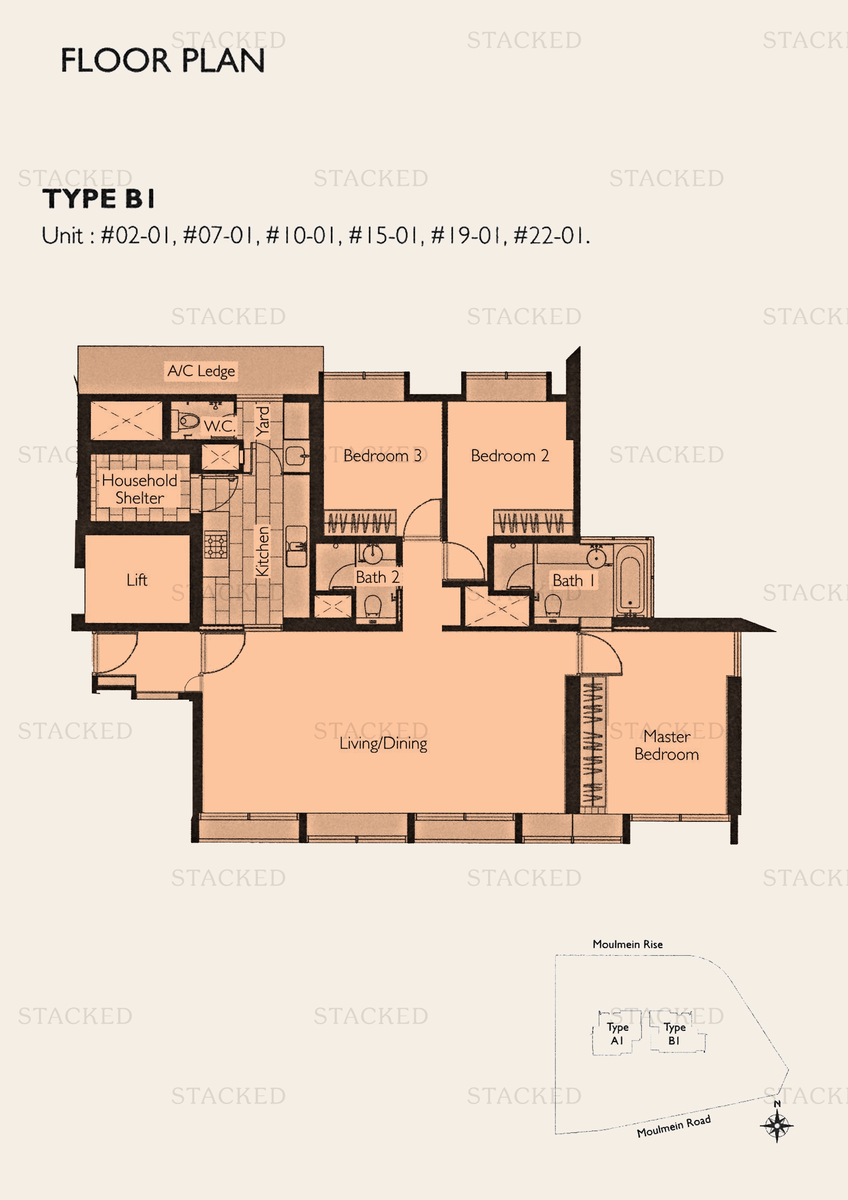 Stacked homes - 1 Moulmein Rise Singapore Condo Floor Plans, Images And ...