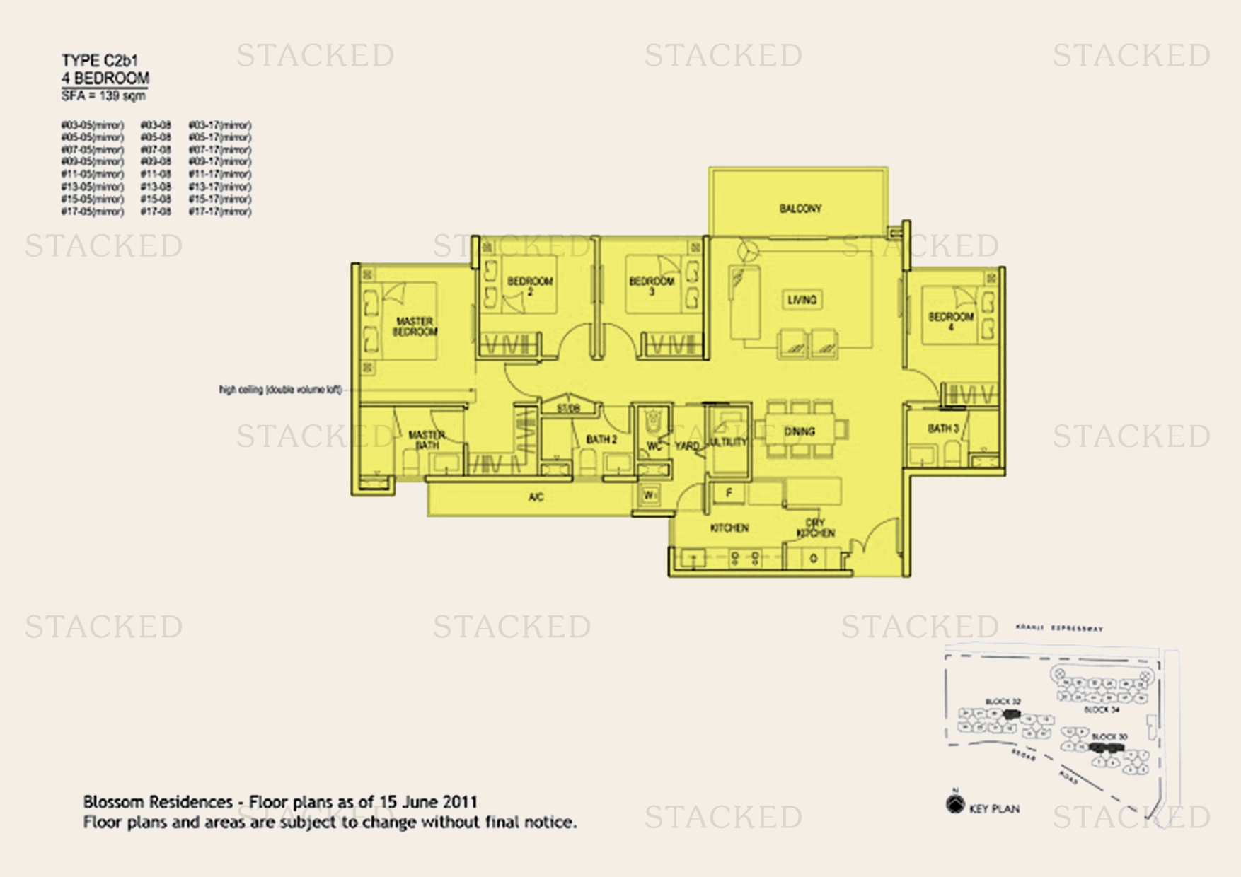 Stacked homes - Blossom Residences Singapore Condo Floor Plans, Images ...
