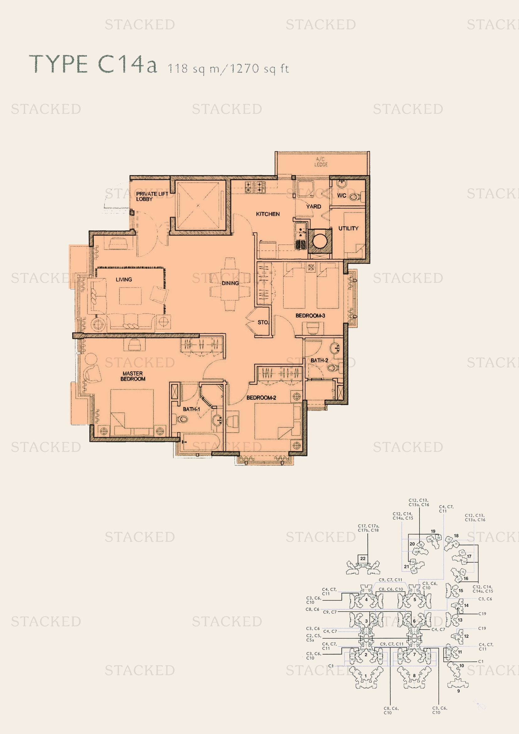 Stacked homes - Caribbean At Keppel Bay Singapore Condo Floor Plans ...