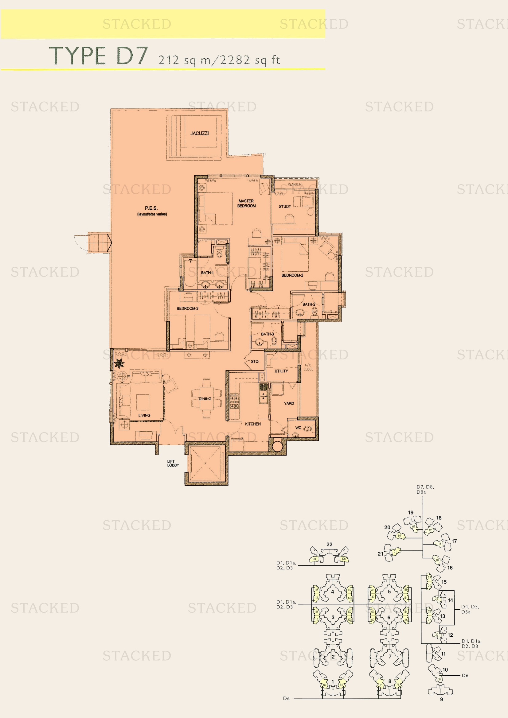 Stacked homes - Caribbean At Keppel Bay Singapore Condo Floor Plans ...