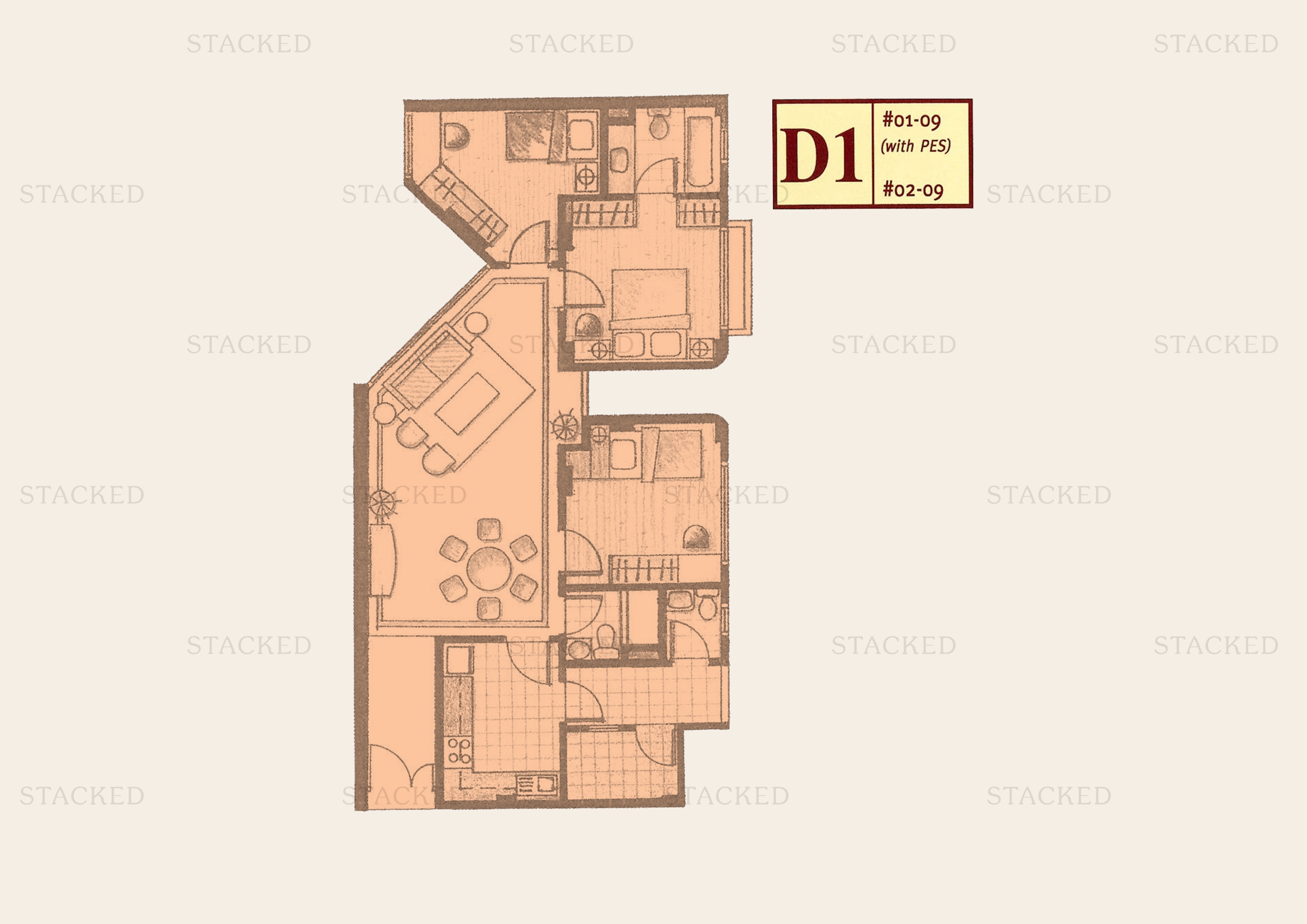 Stacked homes - Casa Pasir Ris Singapore Condo Floor Plans, Images And ...