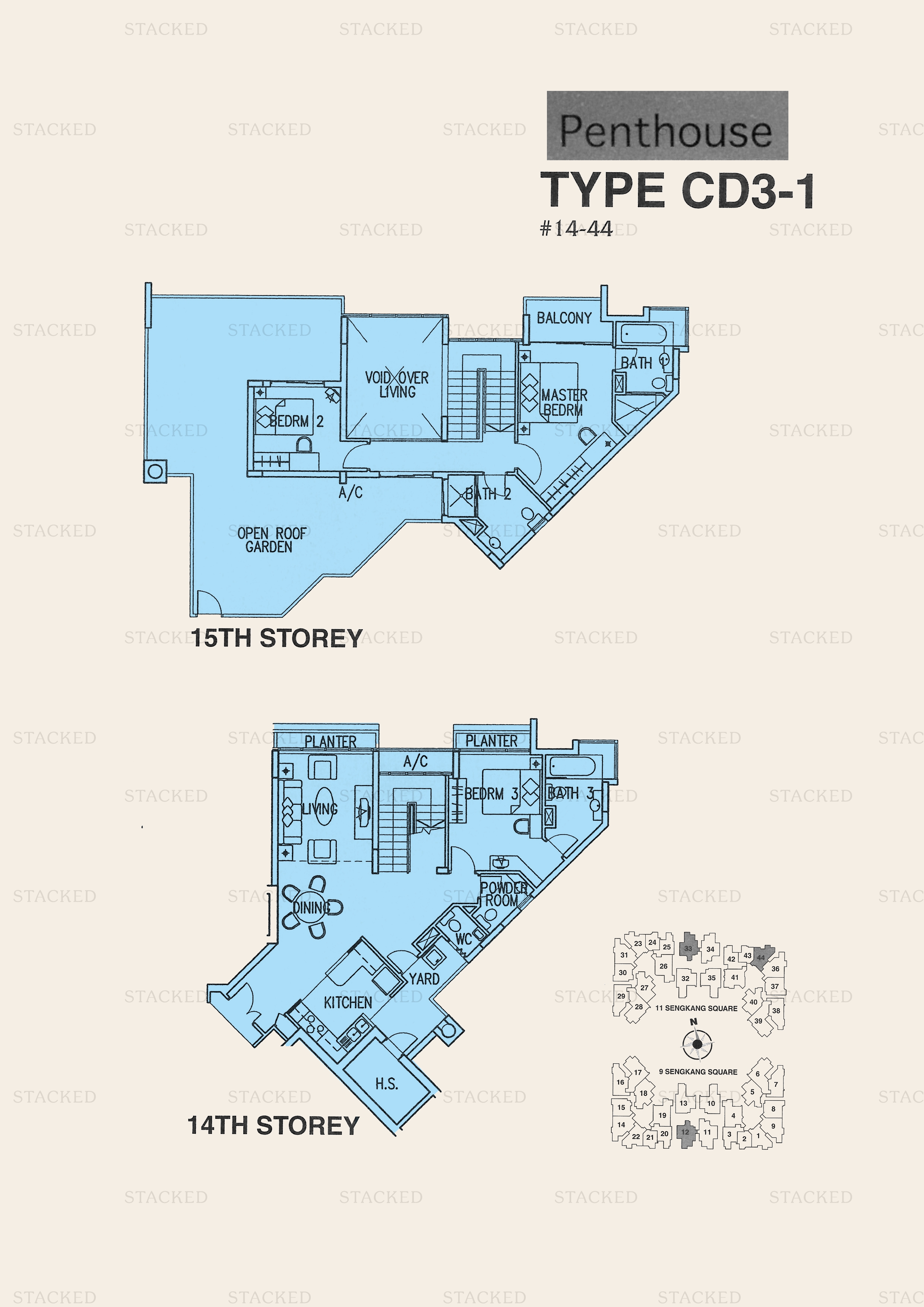 Stacked homes - Compass Heights Singapore Condo Floor Plans, Images And ...