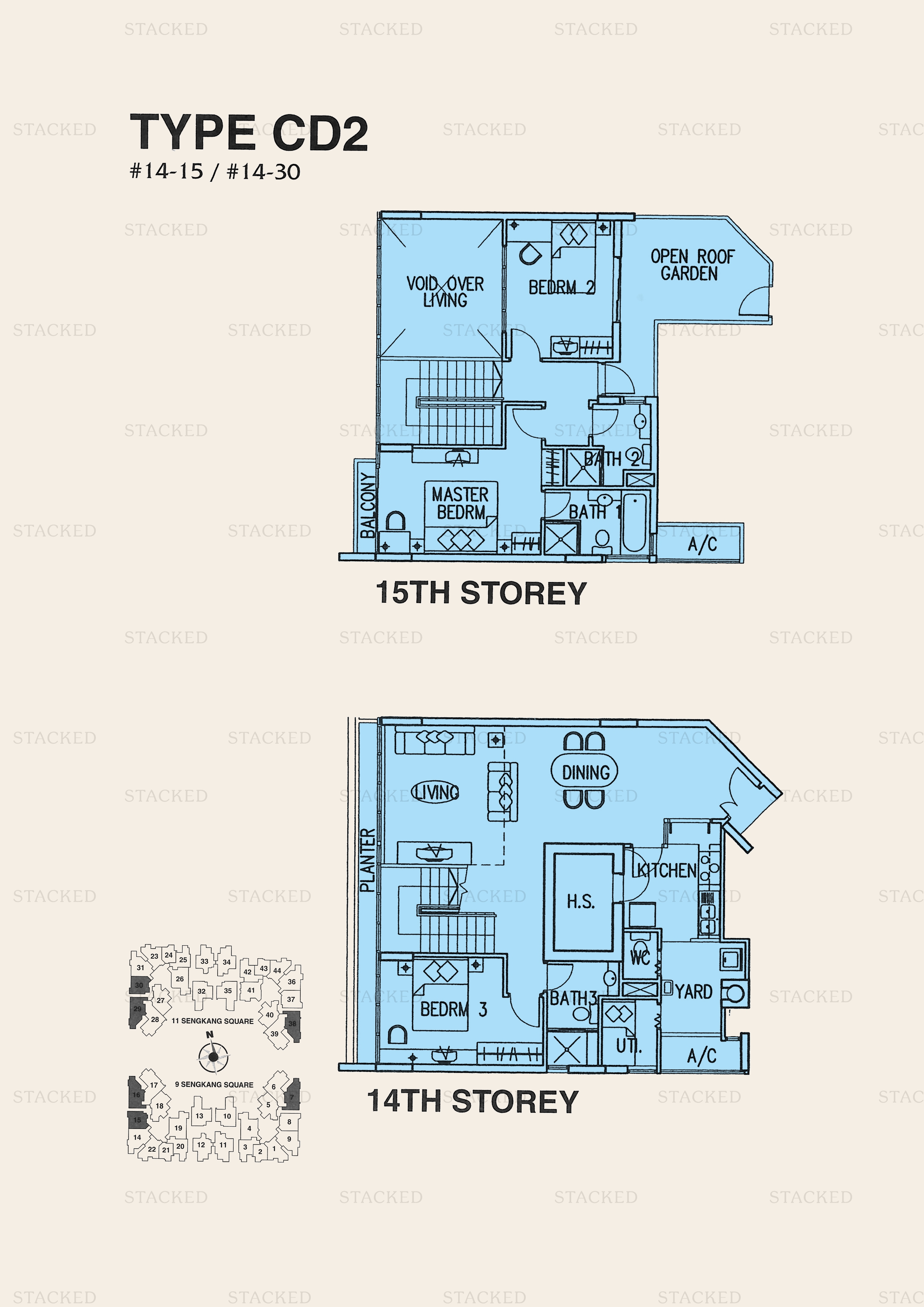 Stacked homes - Compass Heights Singapore Condo Floor Plans, Images And ...
