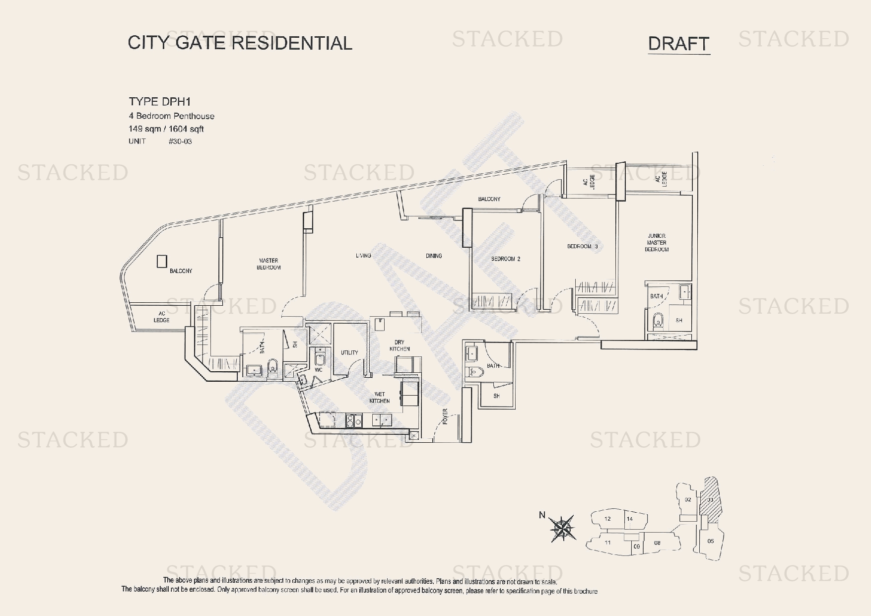 Stacked homes - City Gate Singapore Condo Floor Plans, Images And ...
