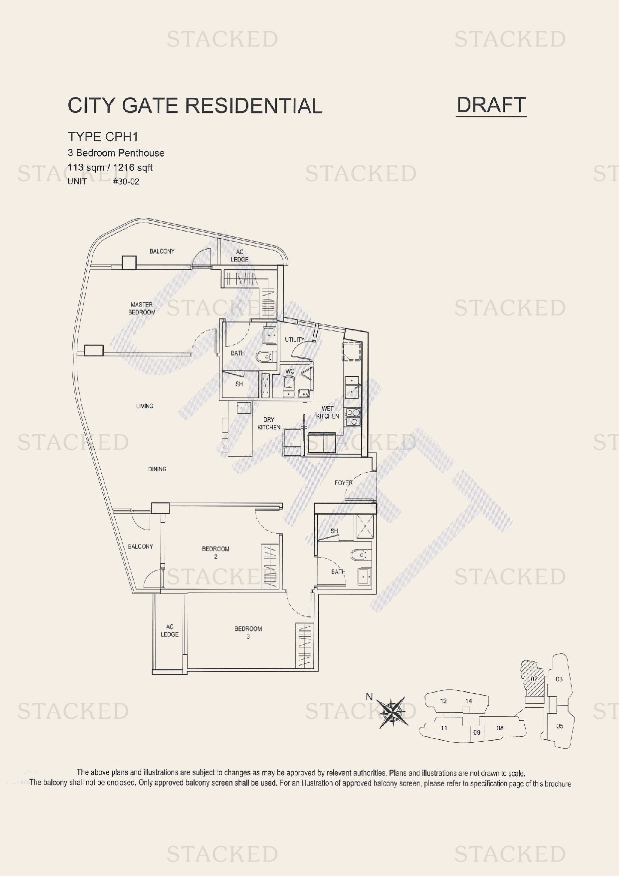 Stacked homes - City Gate Singapore Condo Floor Plans, Images And ...
