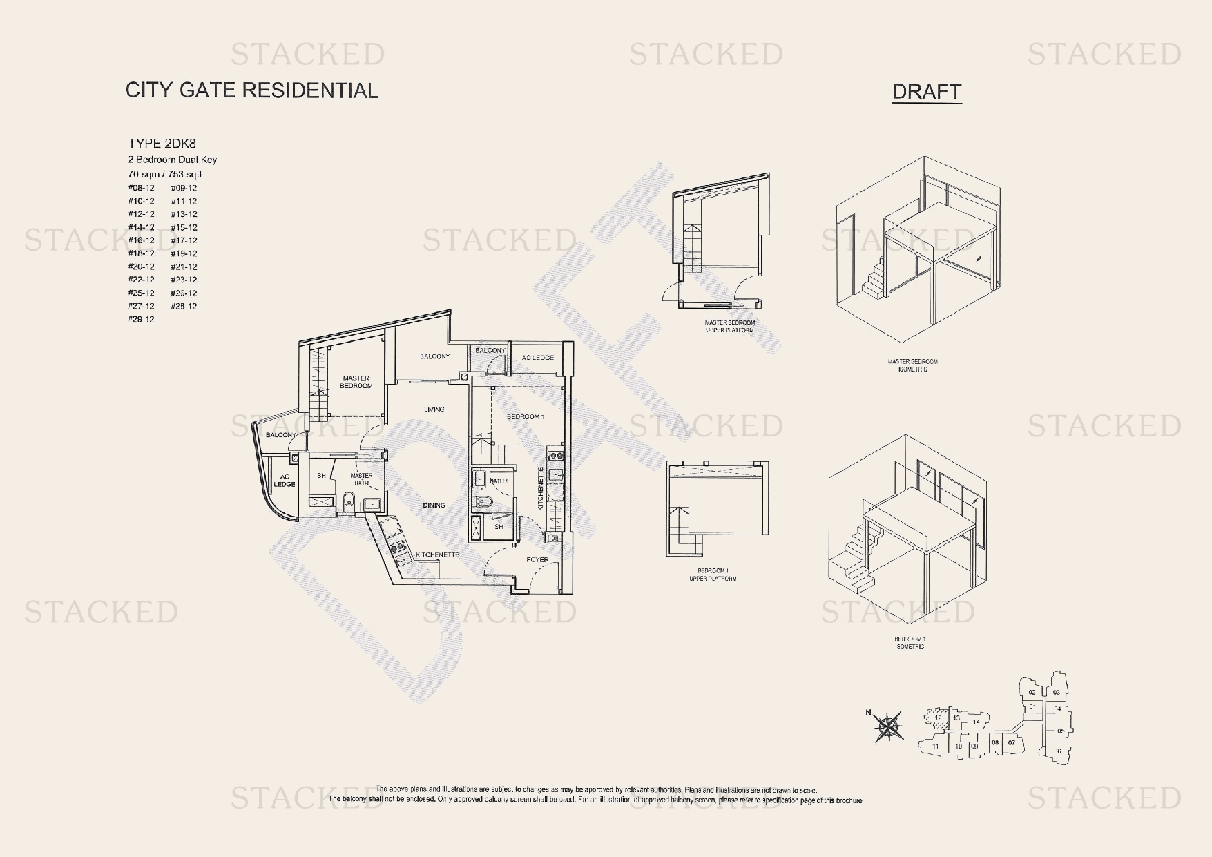 Stacked homes - City Gate Singapore Condo Floor Plans, Images And ...