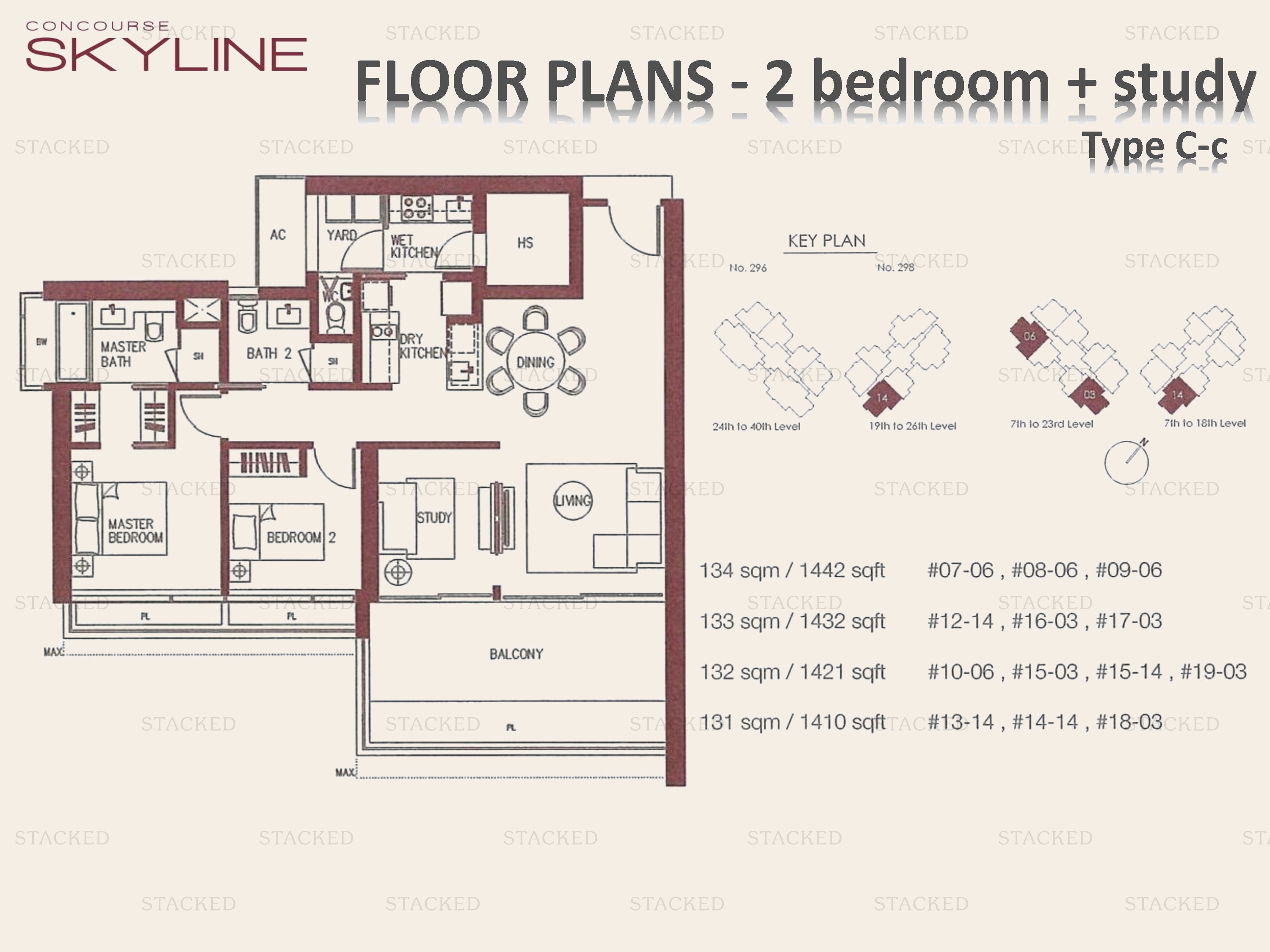 Stacked homes - Concourse Skyline Singapore Condo Floor Plans, Images ...