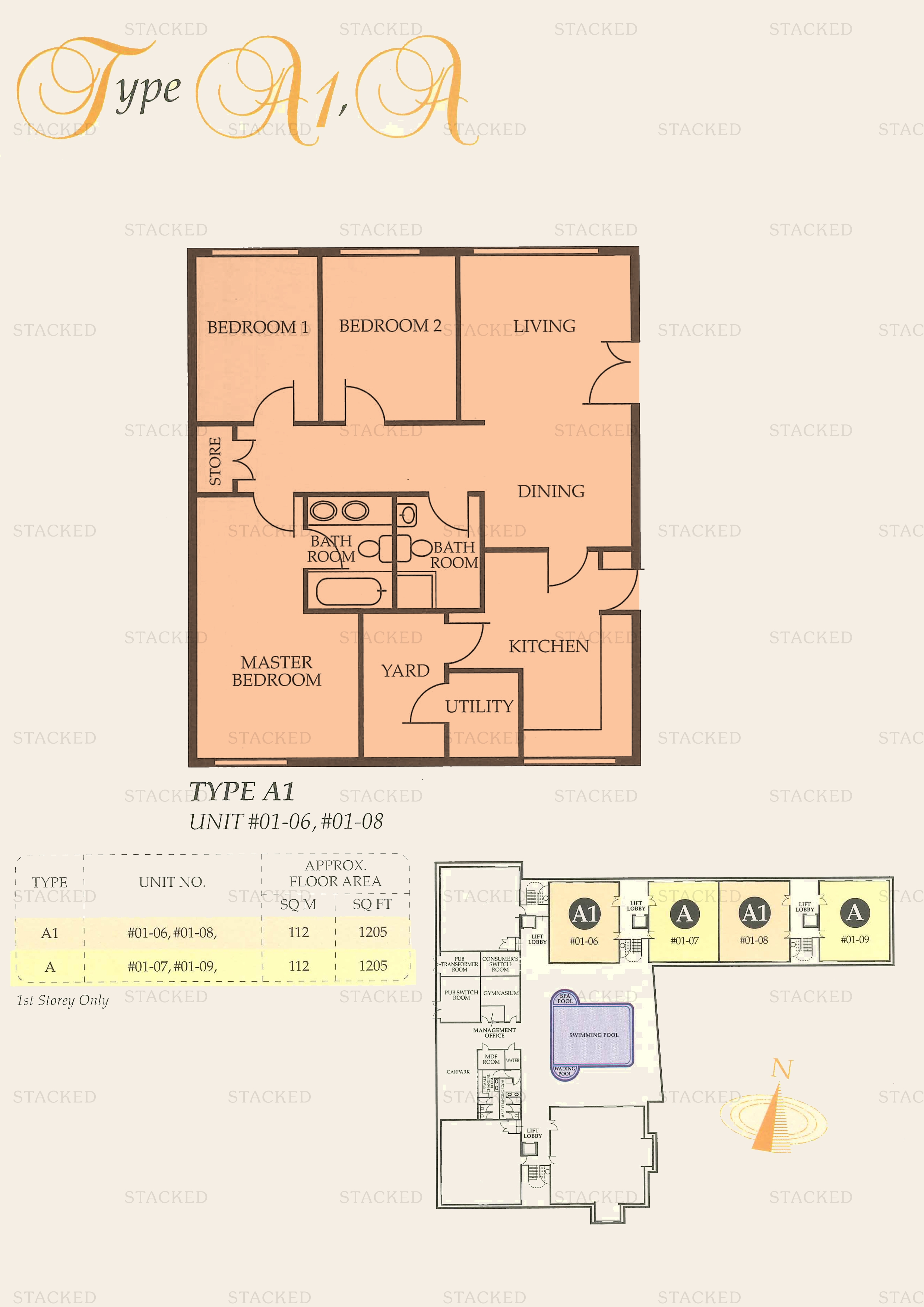 Stacked homes - Eunos Green Singapore Condo Floor Plans, Images And ...
