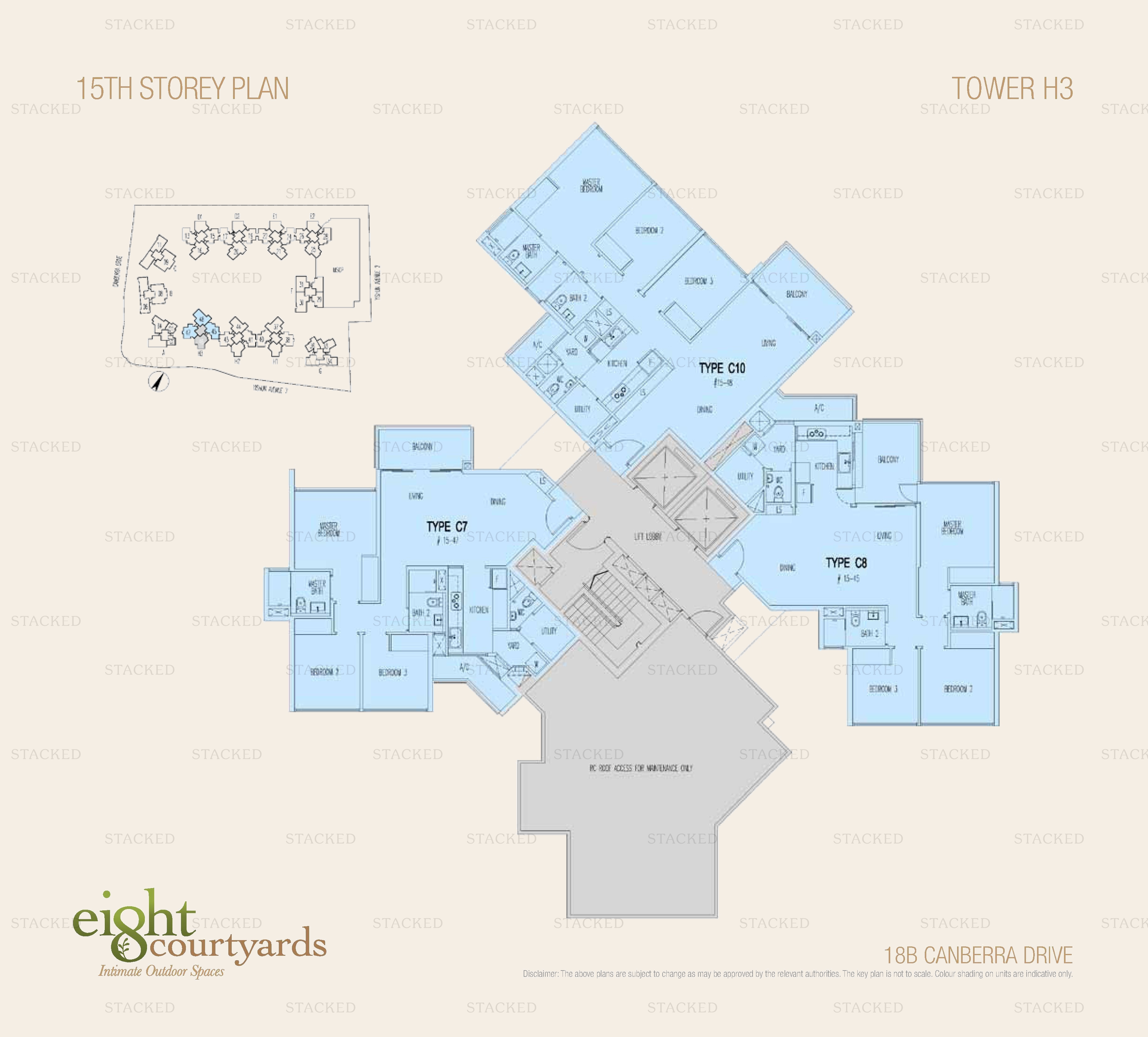Stacked homes - Eight Courtyards Singapore Condo Floor Plans, Images ...