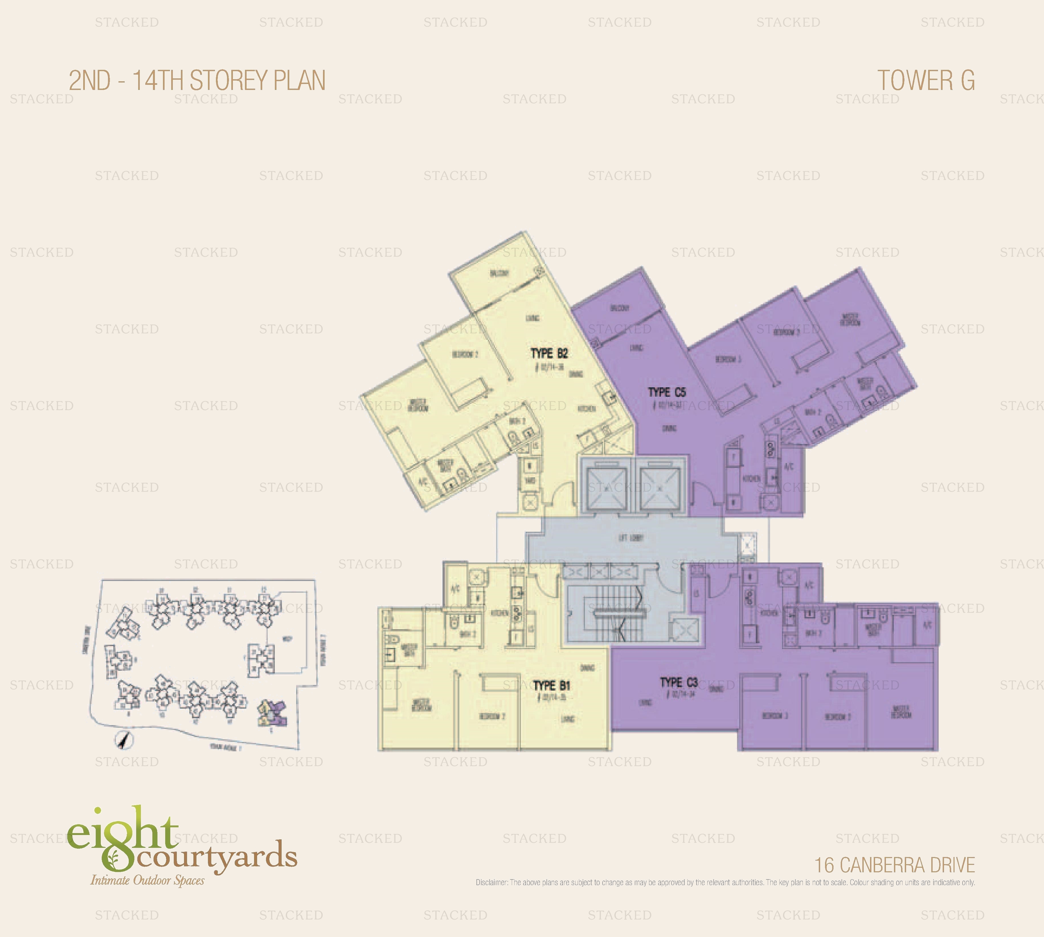 Stacked homes - Eight Courtyards Singapore Condo Floor Plans, Images ...