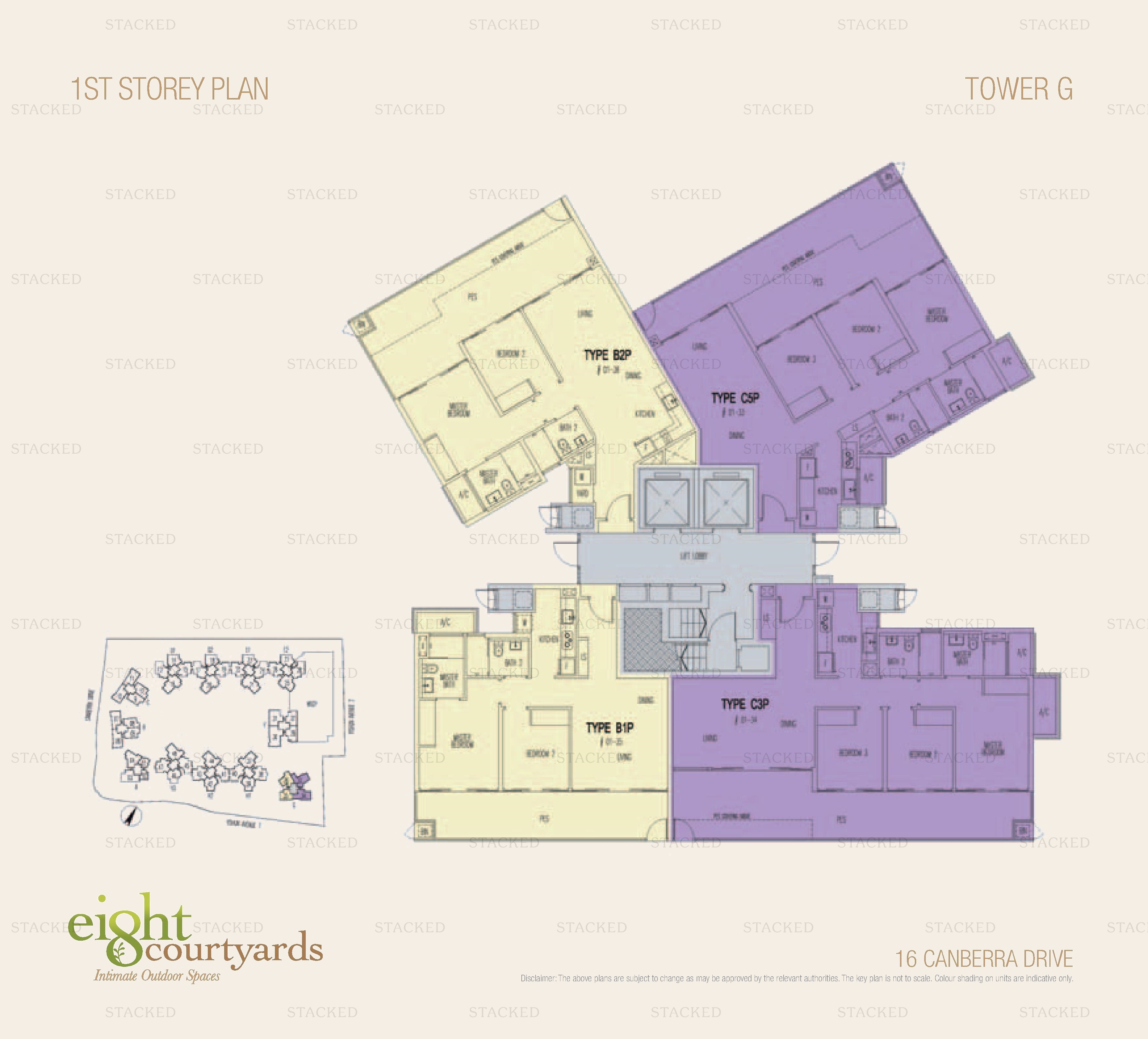 Stacked homes - Eight Courtyards Singapore Condo Floor Plans, Images ...