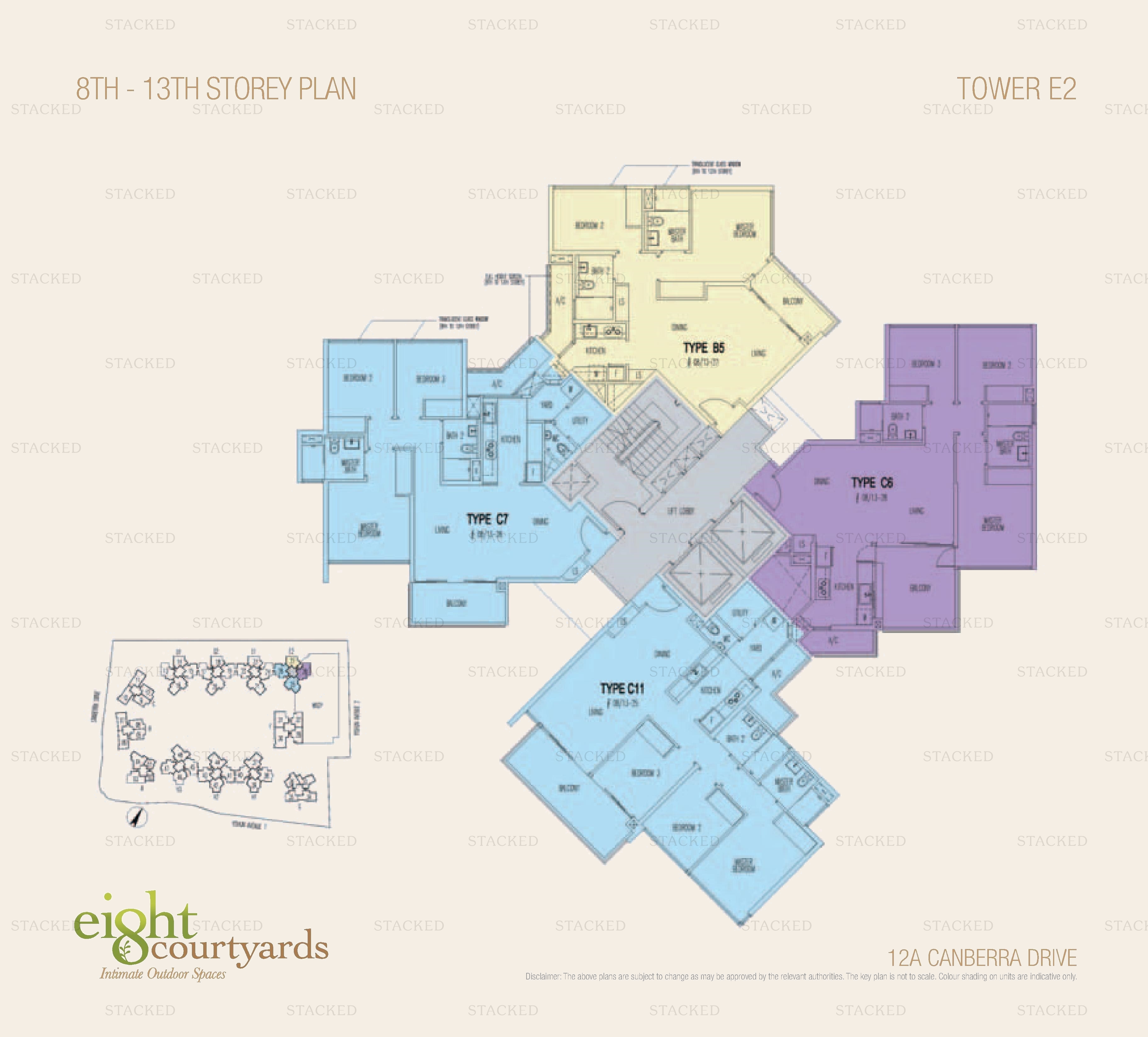 Stacked homes - Eight Courtyards Singapore Condo Floor Plans, Images ...