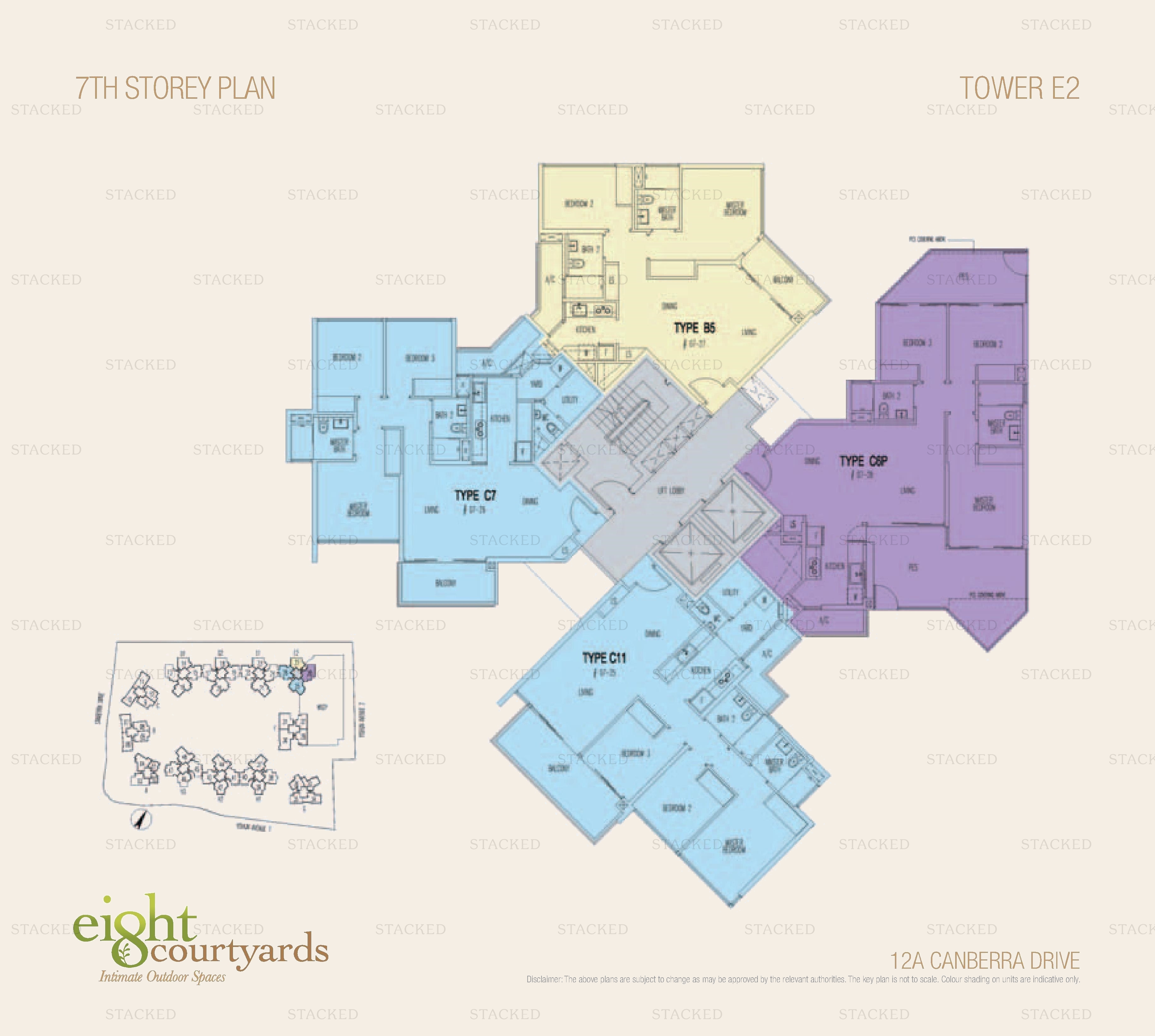 Stacked homes - Eight Courtyards Singapore Condo Floor Plans, Images ...