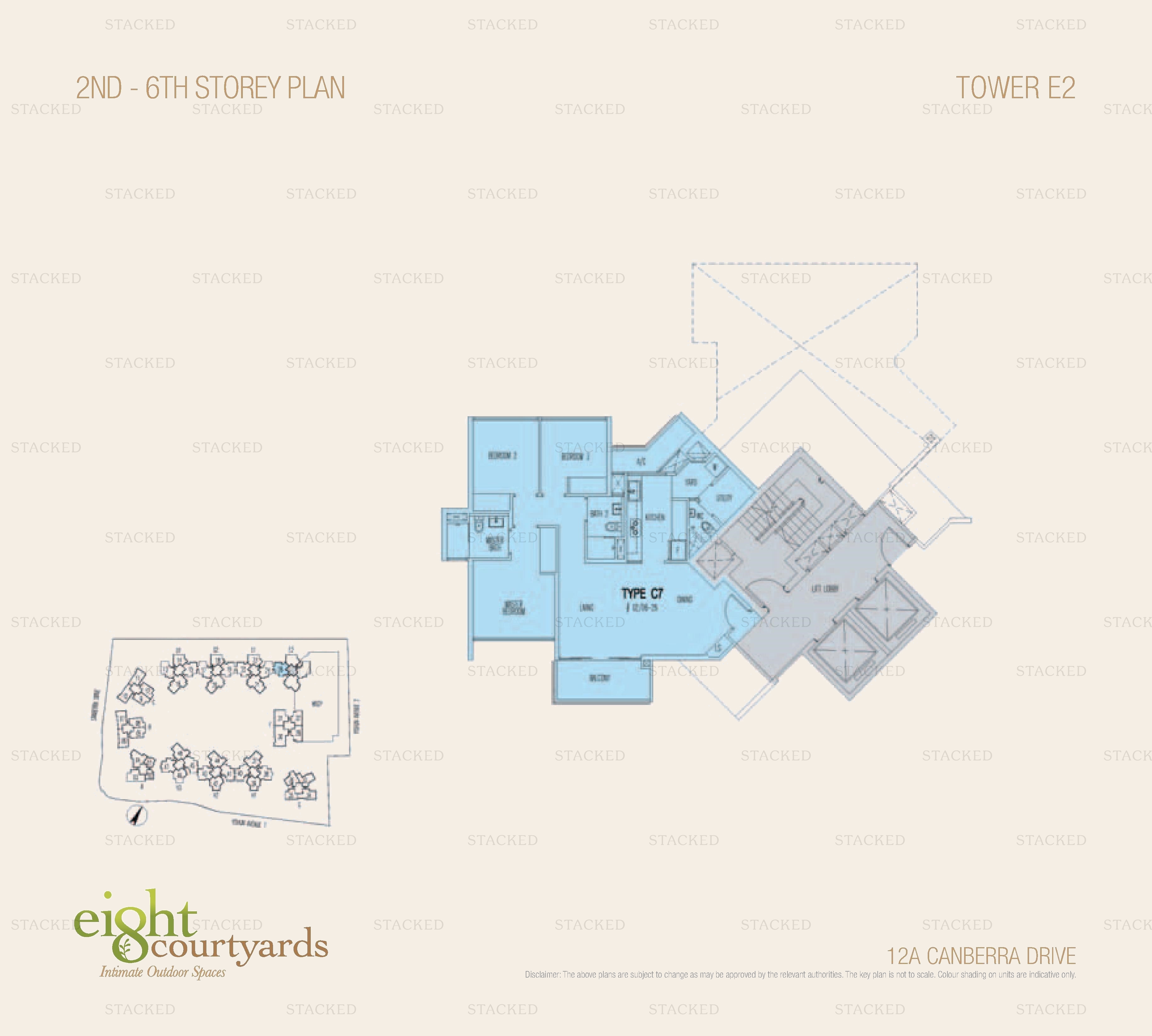 Stacked homes - Eight Courtyards Singapore Condo Floor Plans, Images ...