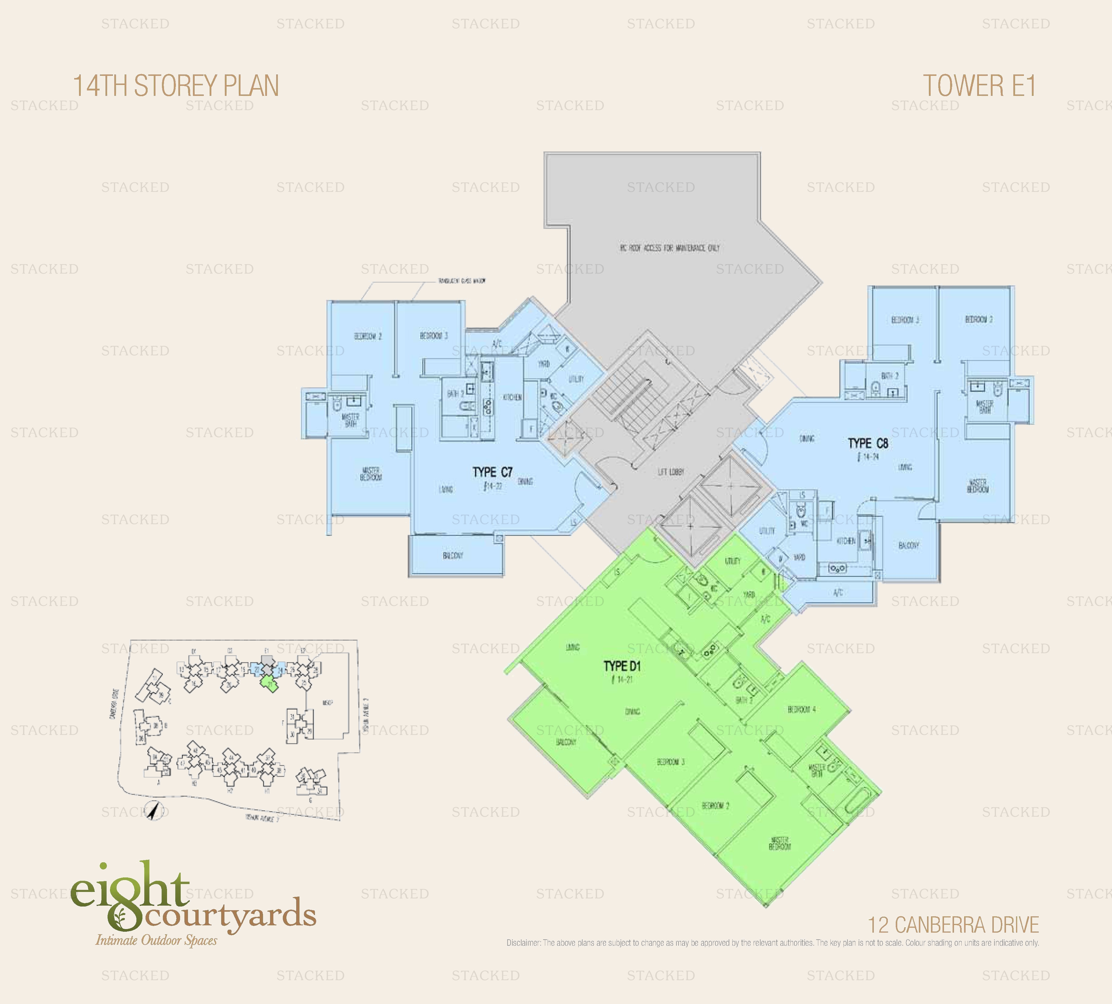 Stacked homes - Eight Courtyards Singapore Condo Floor Plans, Images ...