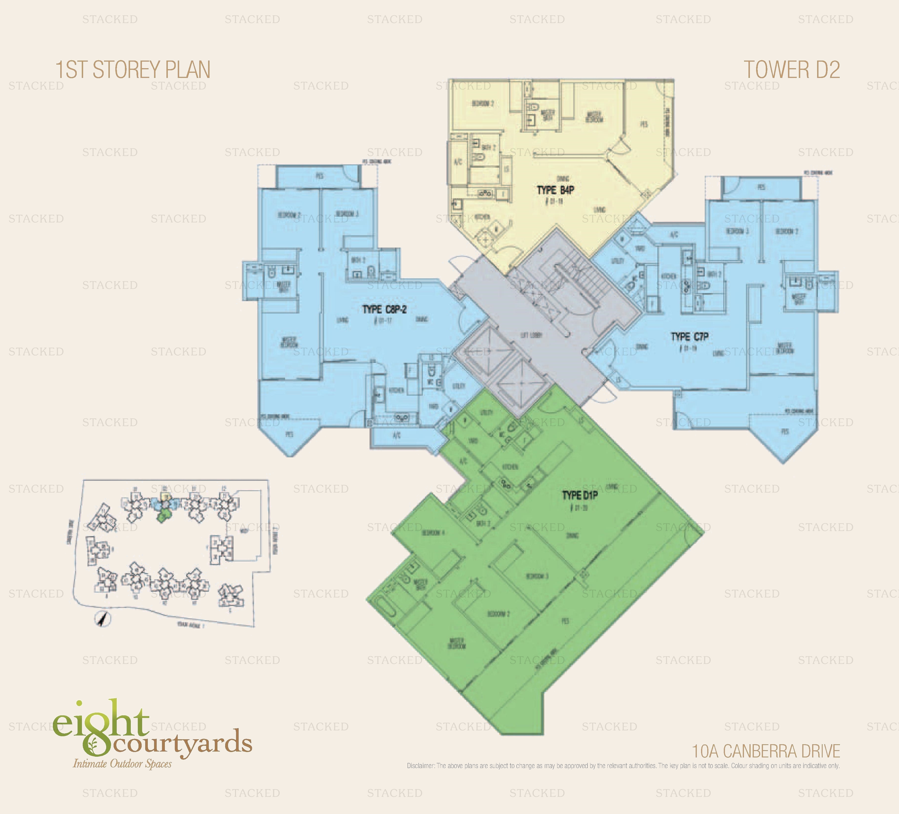 Stacked homes - Eight Courtyards Singapore Condo Floor Plans, Images ...