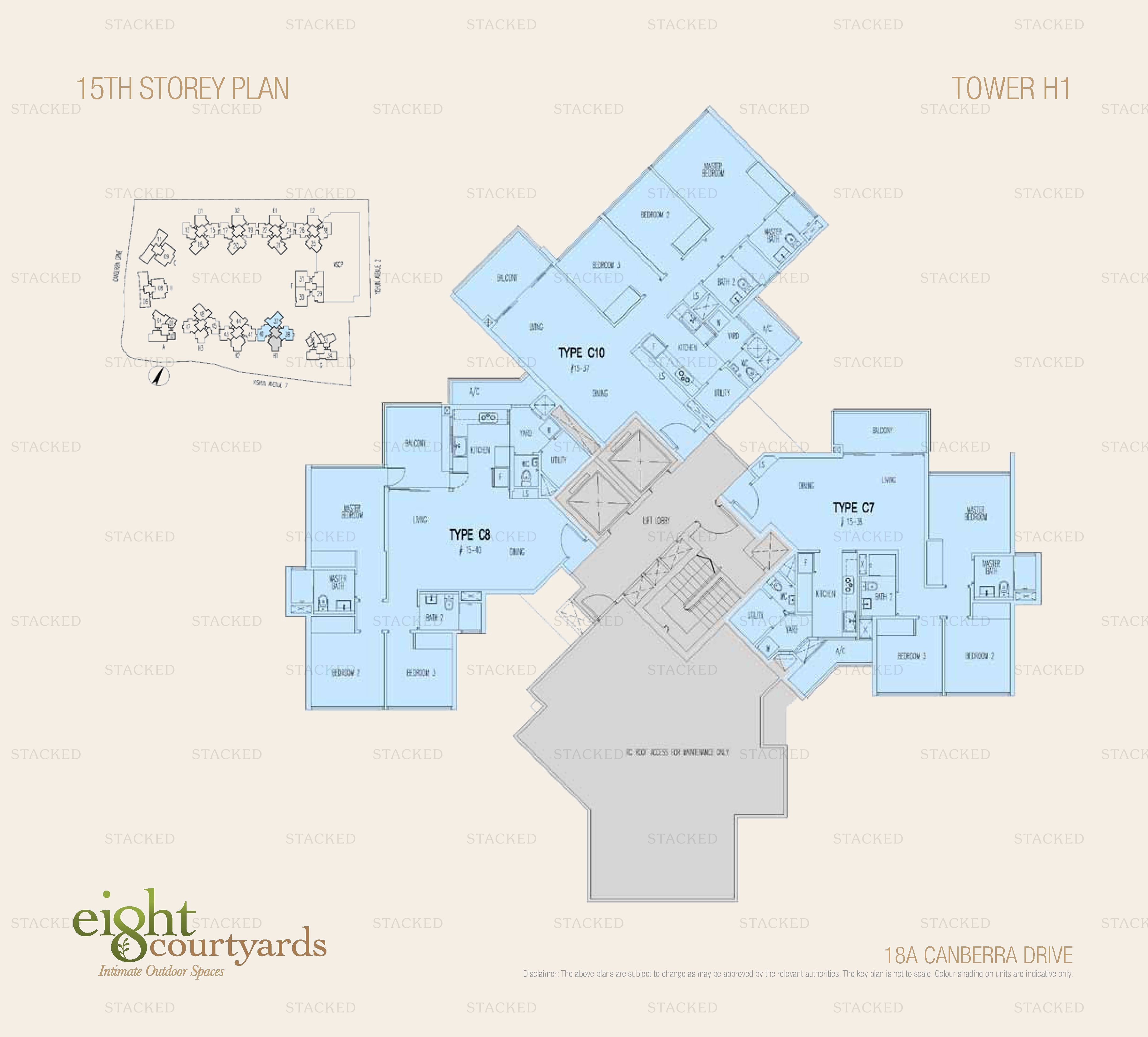 Stacked homes - Eight Courtyards Singapore Condo Floor Plans, Images ...