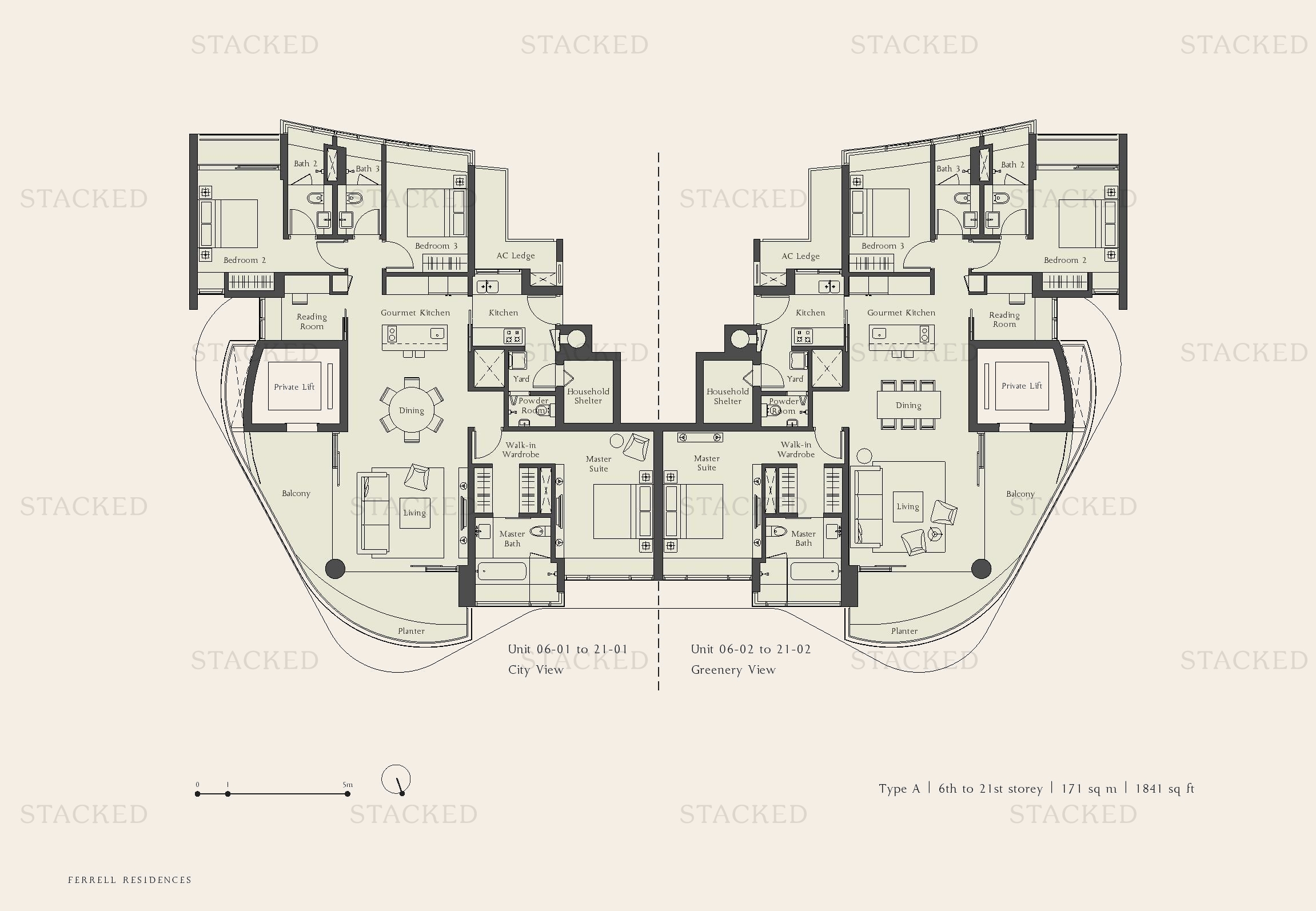 Stacked homes - Ferrell Residences Singapore Condo Floor Plans, Images ...