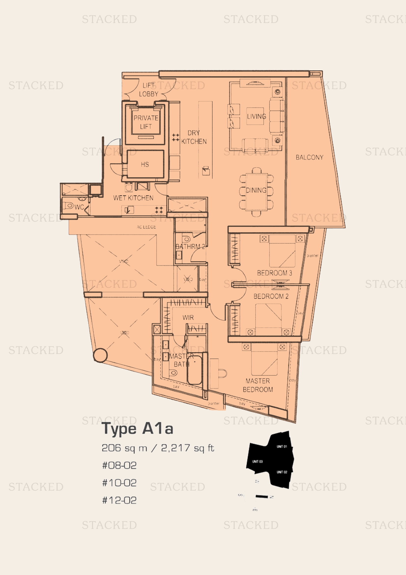Stacked homes - Grange Infinite Singapore Condo Floor Plans, Images And ...