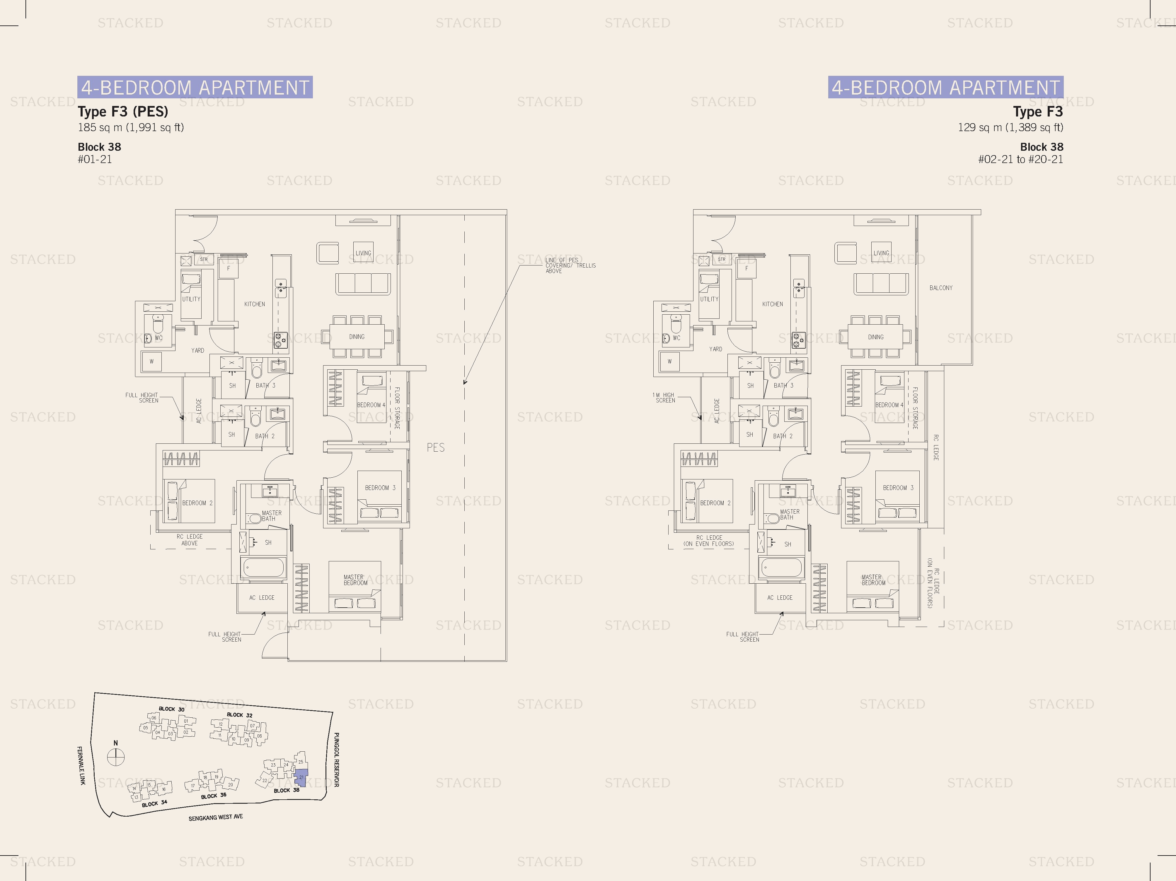 Stacked homes - H2o Residences Singapore Condo Floor Plans, Images And ...
