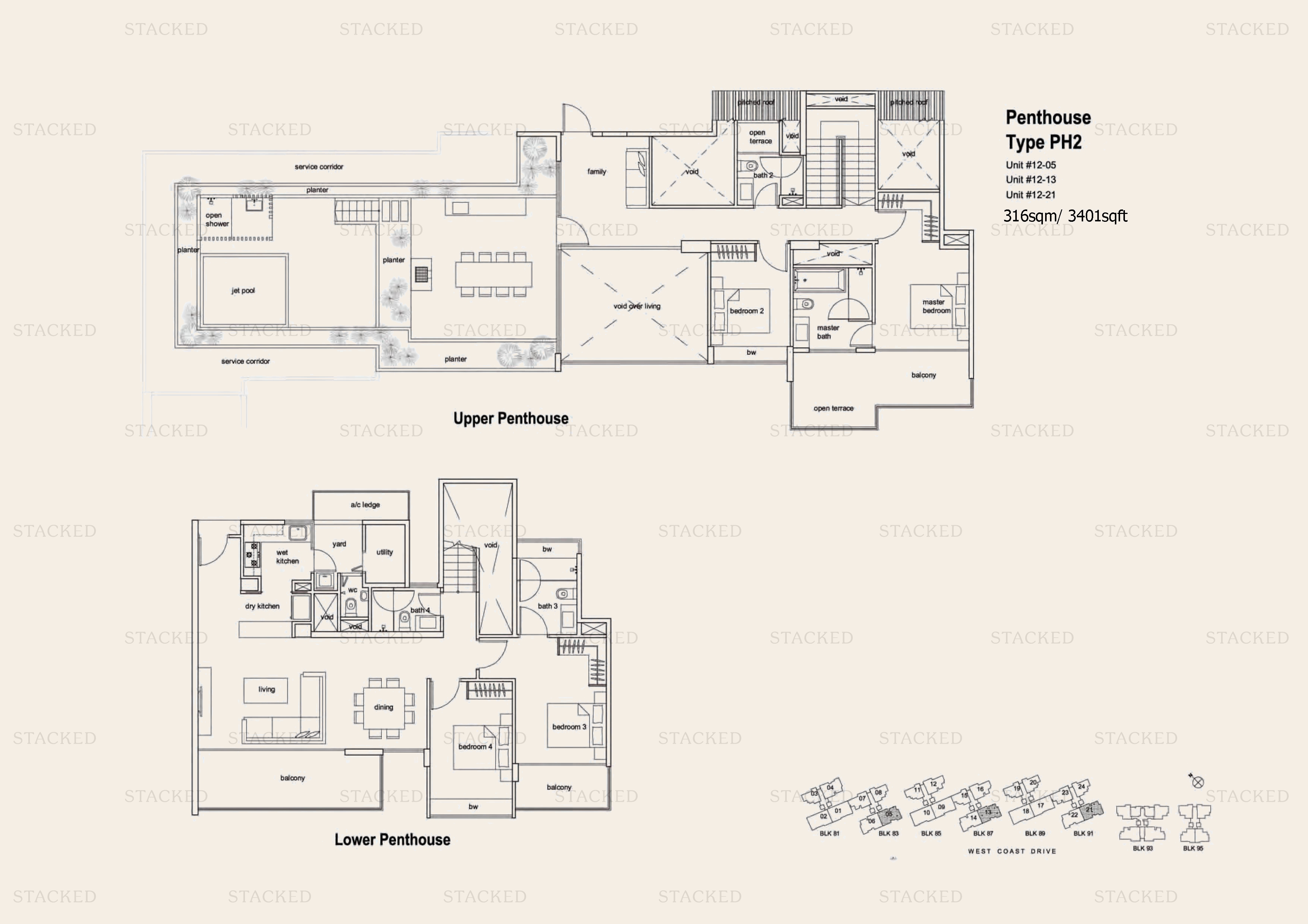 Stacked homes - Hundred Trees Singapore Condo Floor Plans, Images And ...