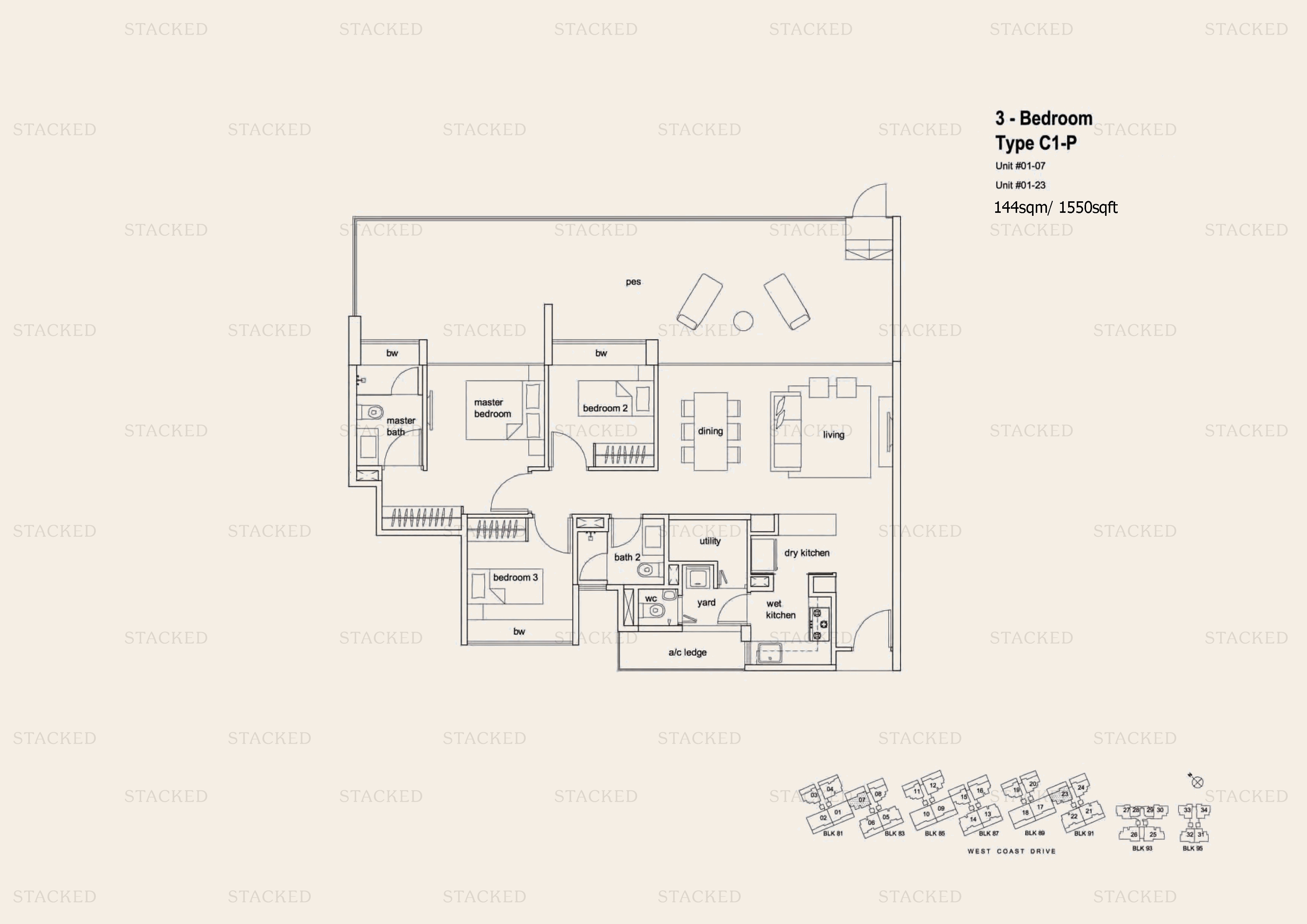 Stacked homes - Hundred Trees Singapore Condo Floor Plans, Images And ...