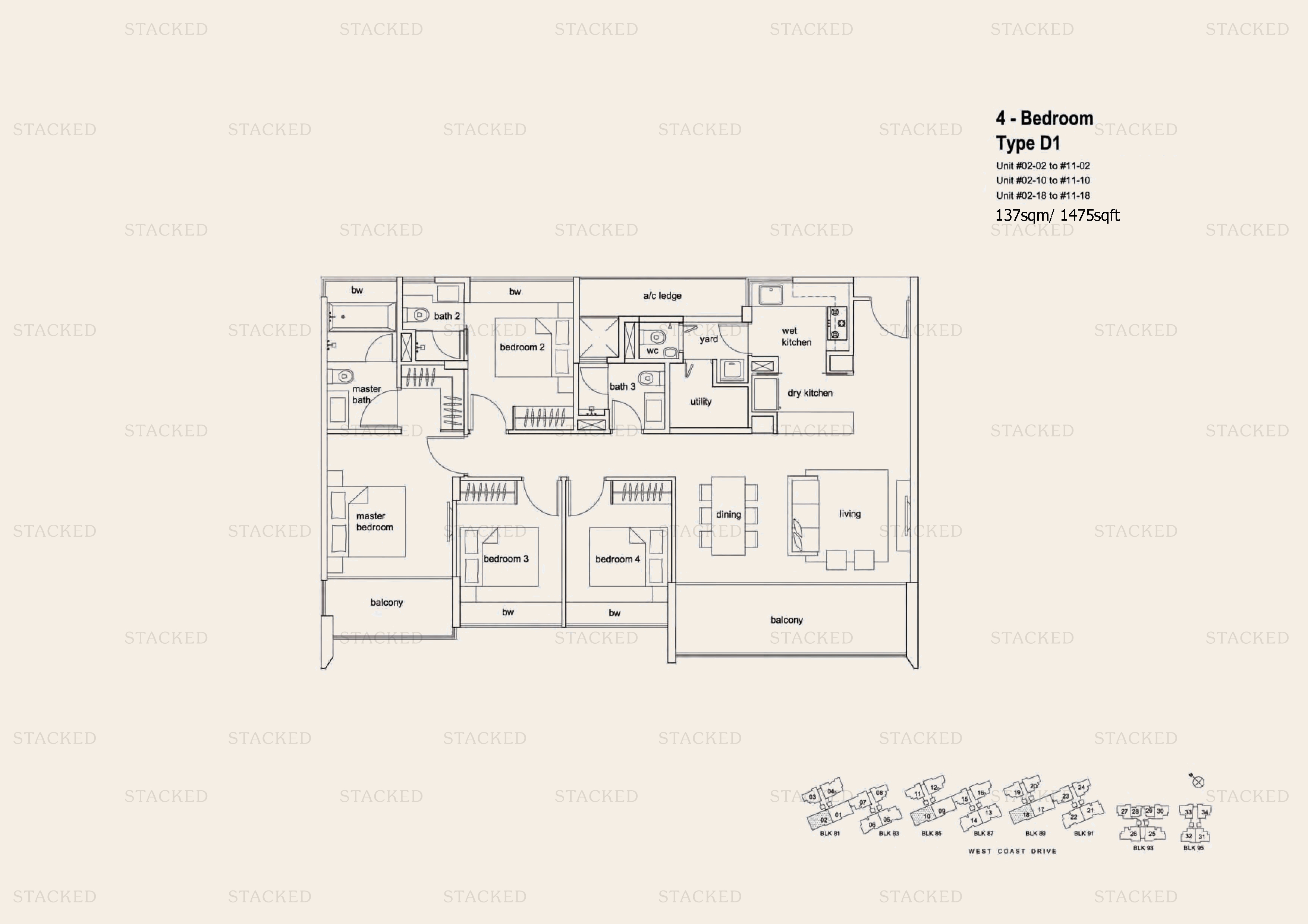 Stacked homes - Hundred Trees Singapore Condo Floor Plans, Images And ...