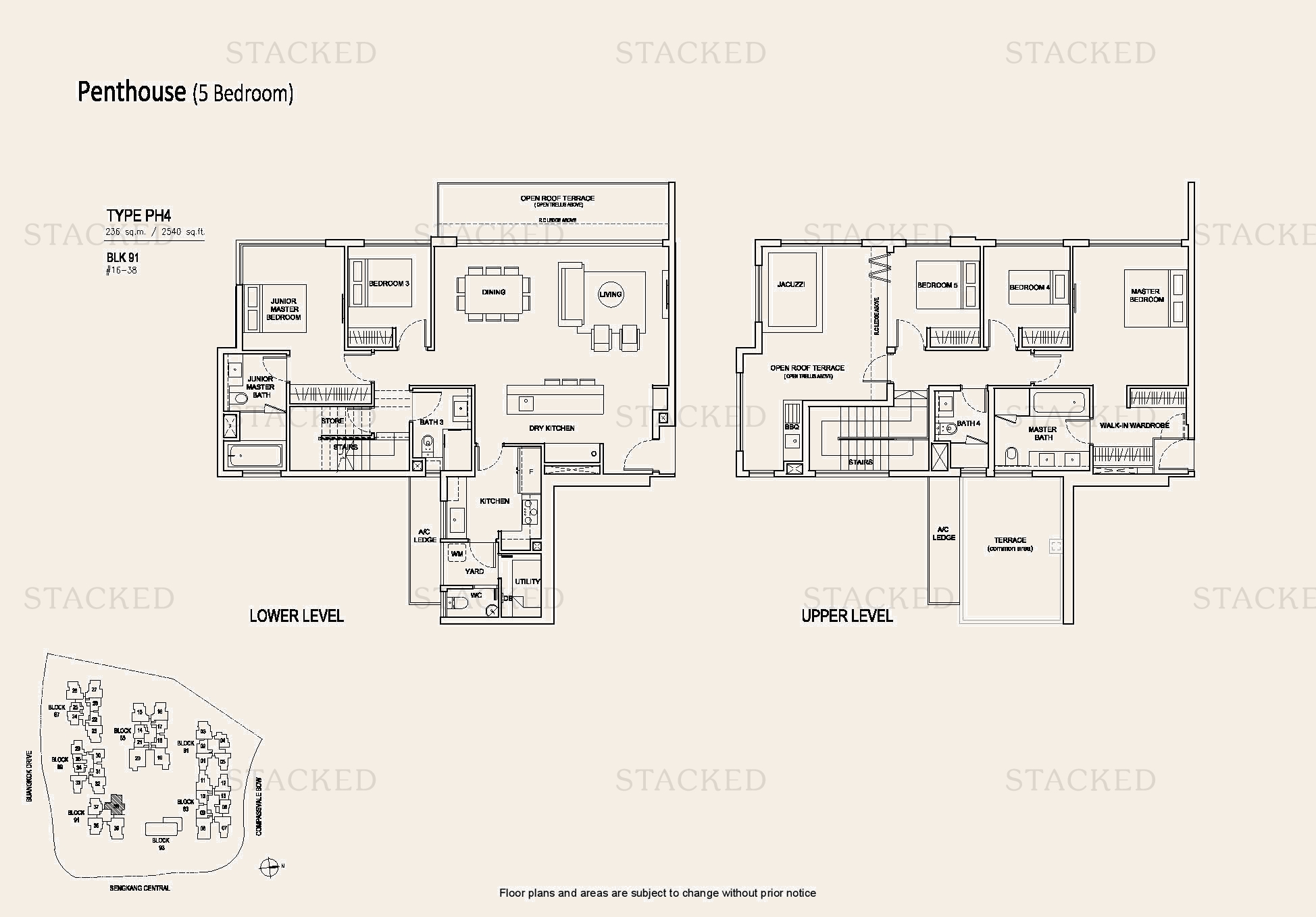 Stacked homes - Jewel @ Buangkok Singapore Condo Floor Plans, Images ...