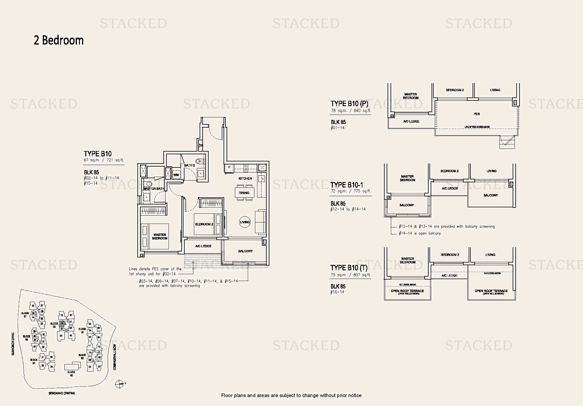 Stacked homes - Jewel @ Buangkok Singapore Condo Floor Plans, Images ...