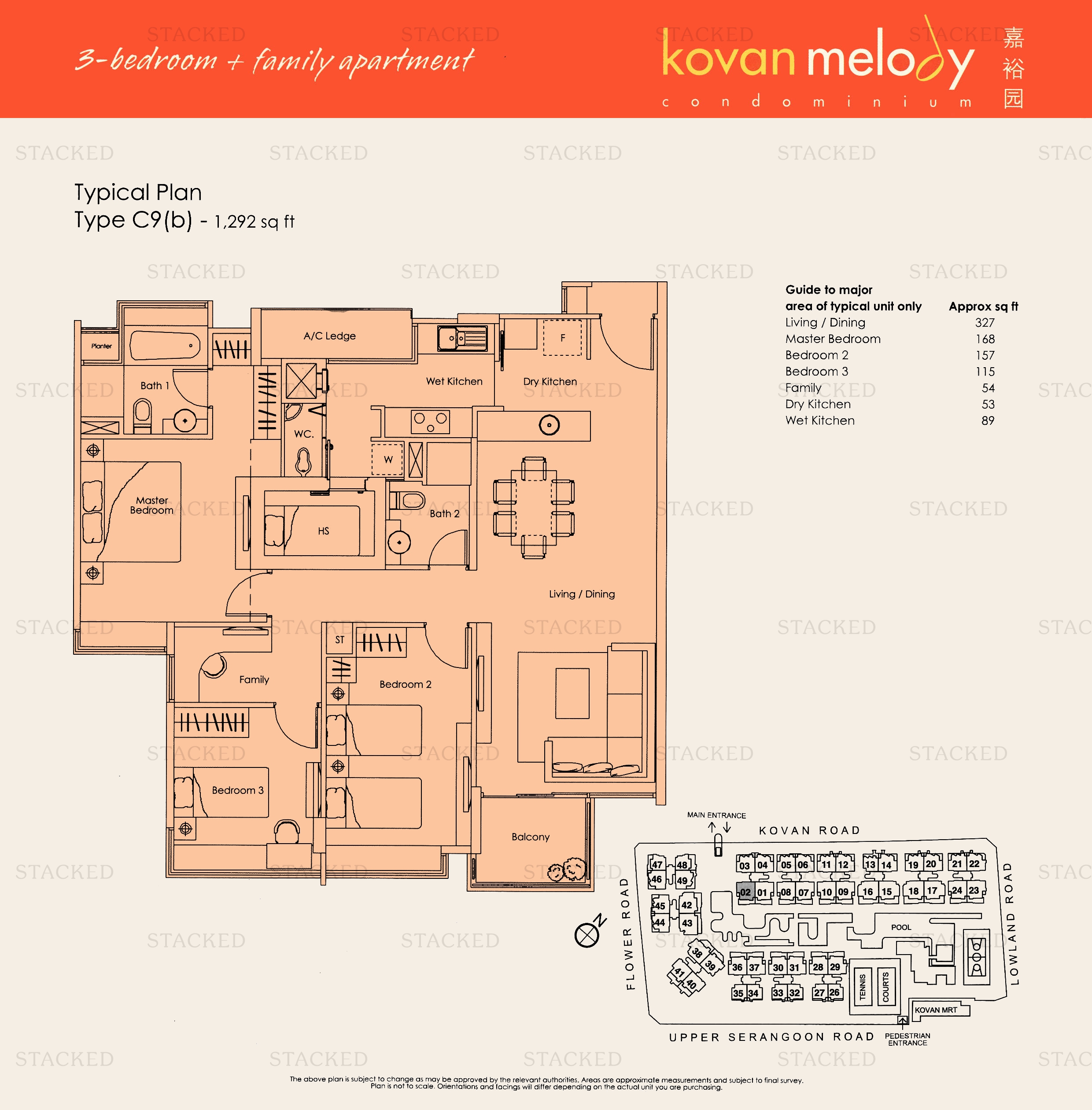 Stacked homes - Kovan Melody Singapore Condo Floor Plans, Images And ...