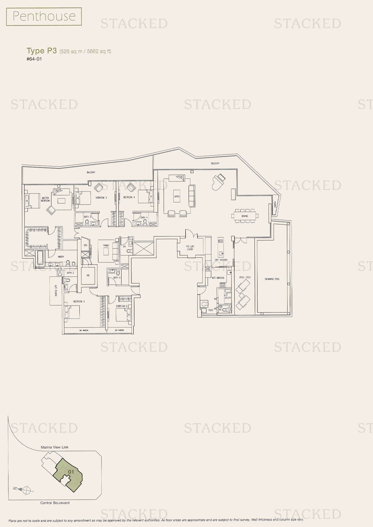 Stacked homes - Marina Bay Suites Singapore Condo Floor Plans, Images ...
