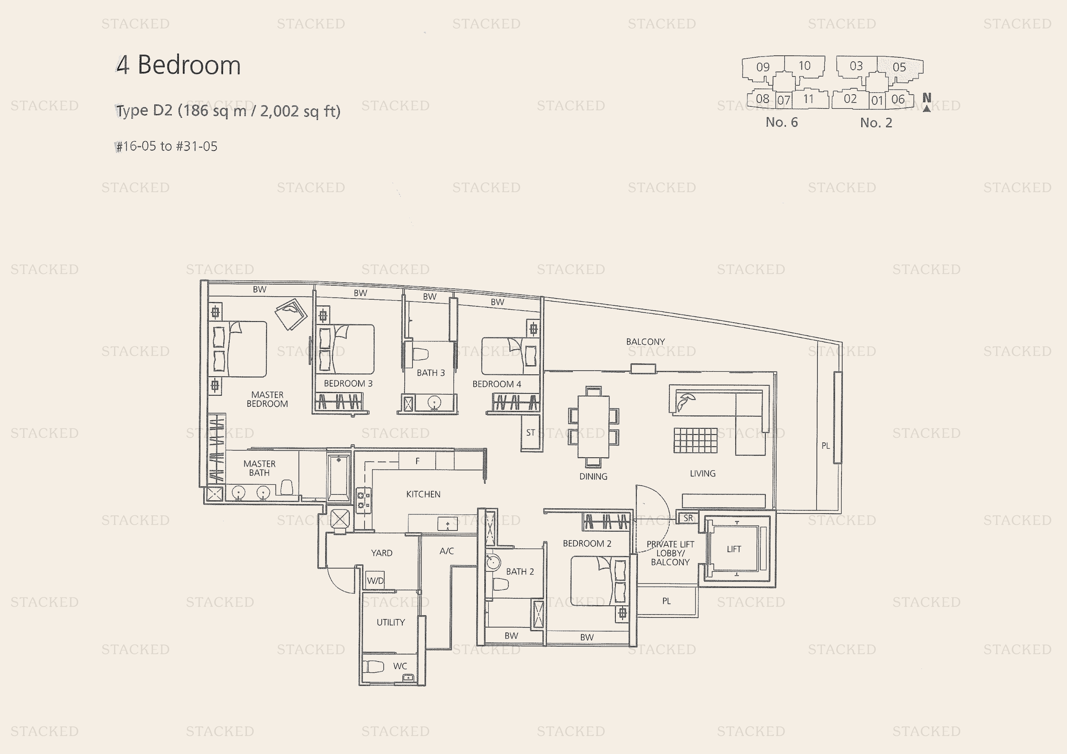 Stacked homes - Martin Place Residences Singapore Condo Floor Plans ...