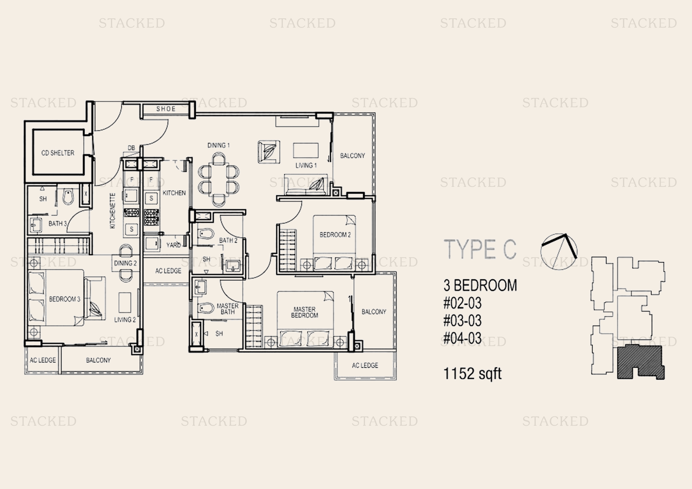 Stacked homes - Meridian 38 Singapore Condo Floor Plans, Images And ...