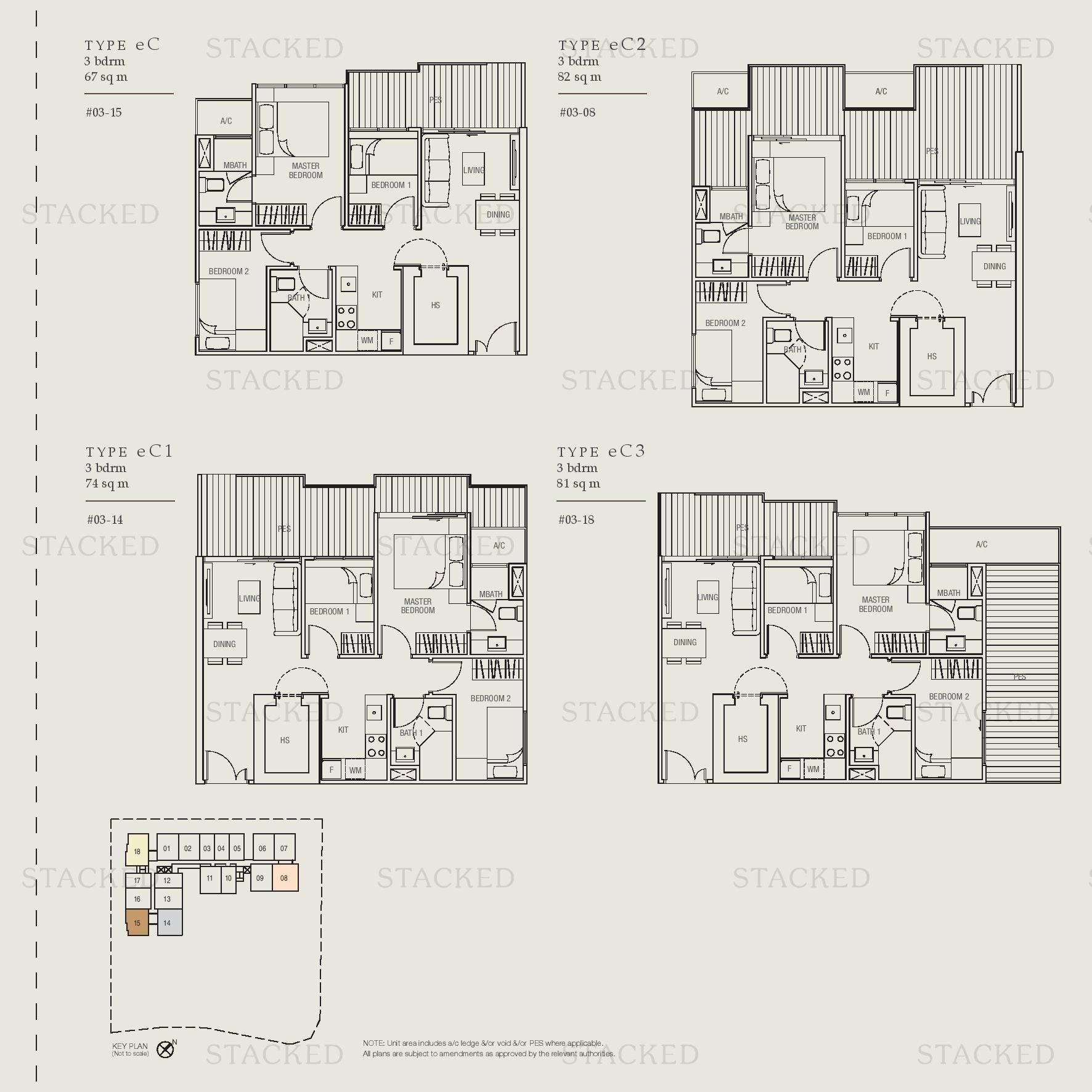 Stacked homes - Midtown Residences Singapore Condo Floor Plans, Images ...