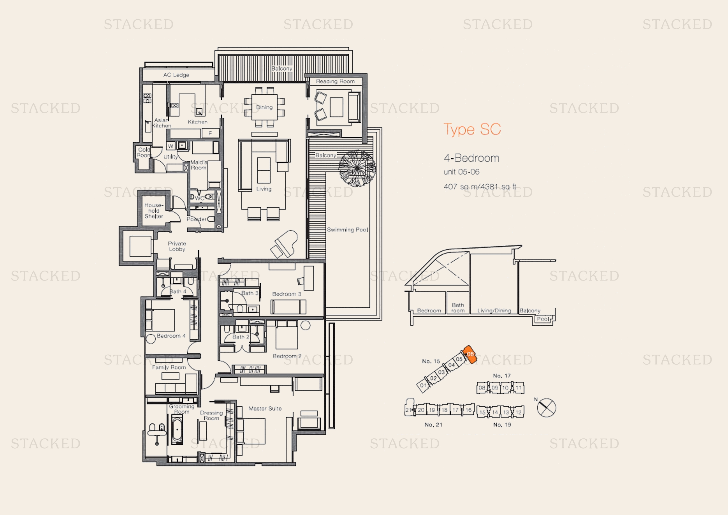 Stacked homes - Nassim Park Residences Singapore Condo Floor Plans ...