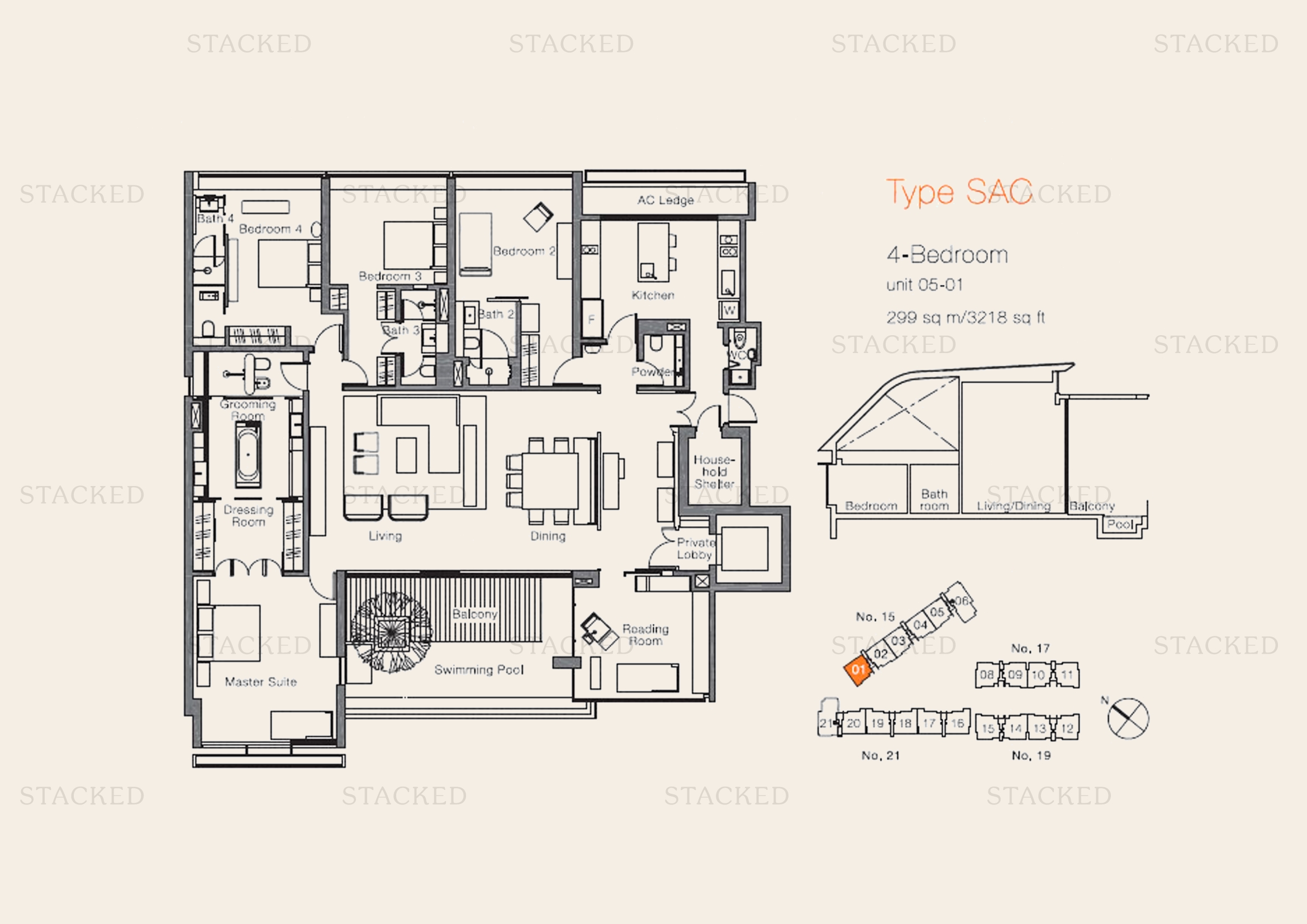 Stacked homes - Nassim Park Residences Singapore Condo Floor Plans ...