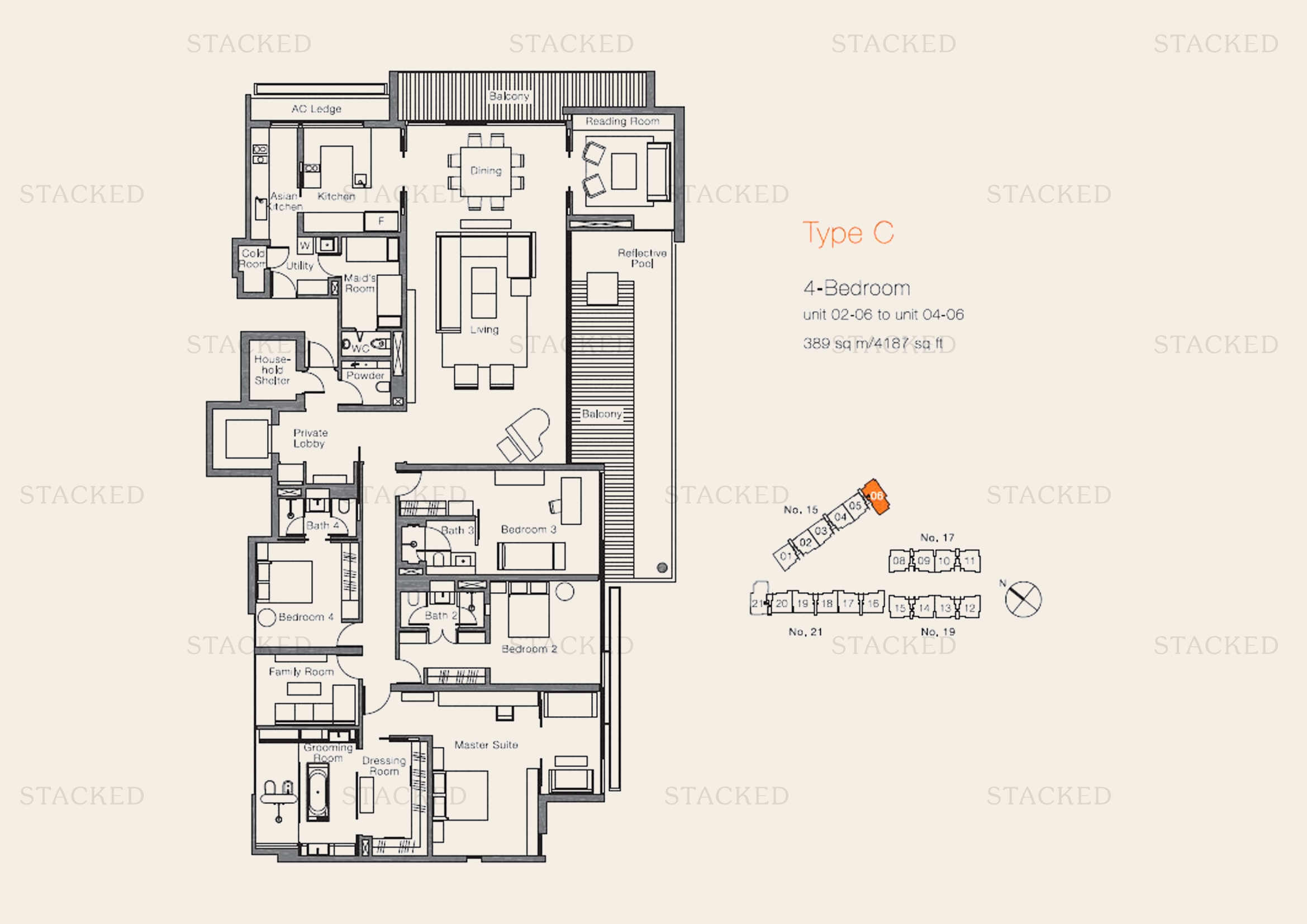 Stacked homes - Nassim Park Residences Singapore Condo Floor Plans ...