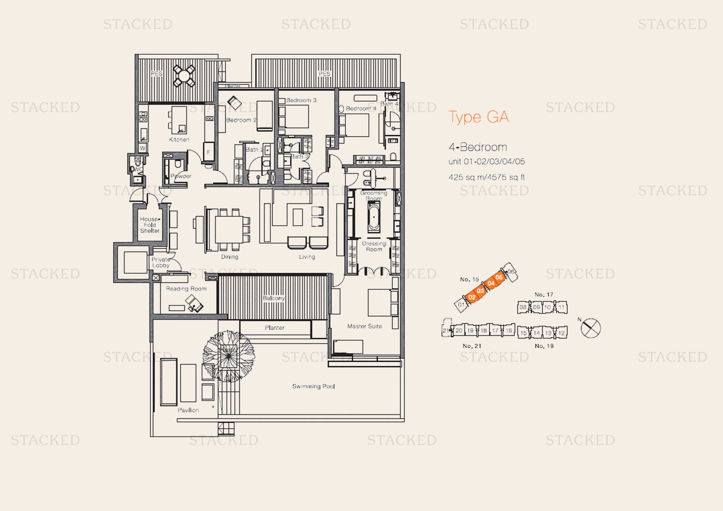 Stacked homes - Nassim Park Residences Singapore Condo Floor Plans ...