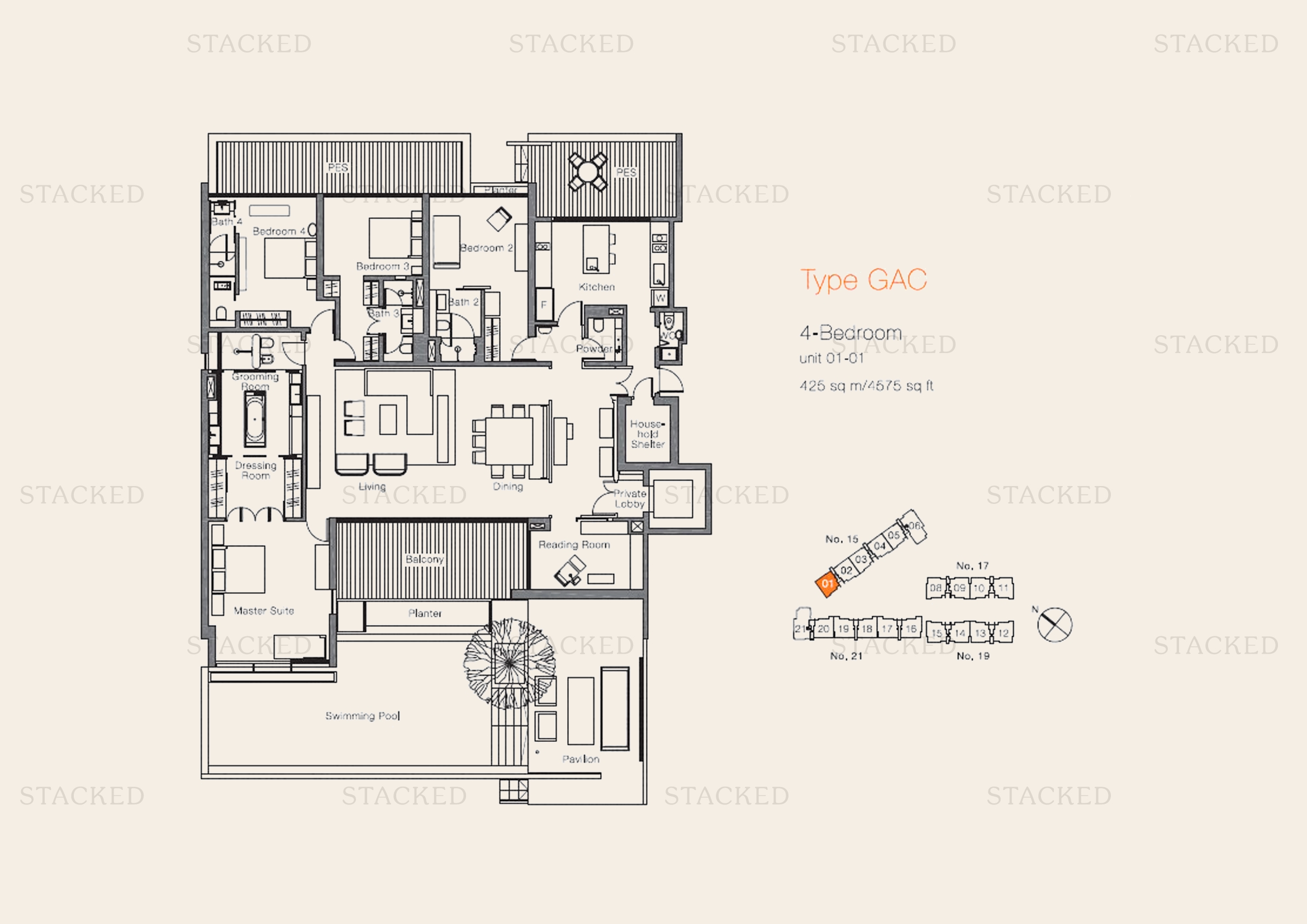 Stacked homes - Nassim Park Residences Singapore Condo Floor Plans ...