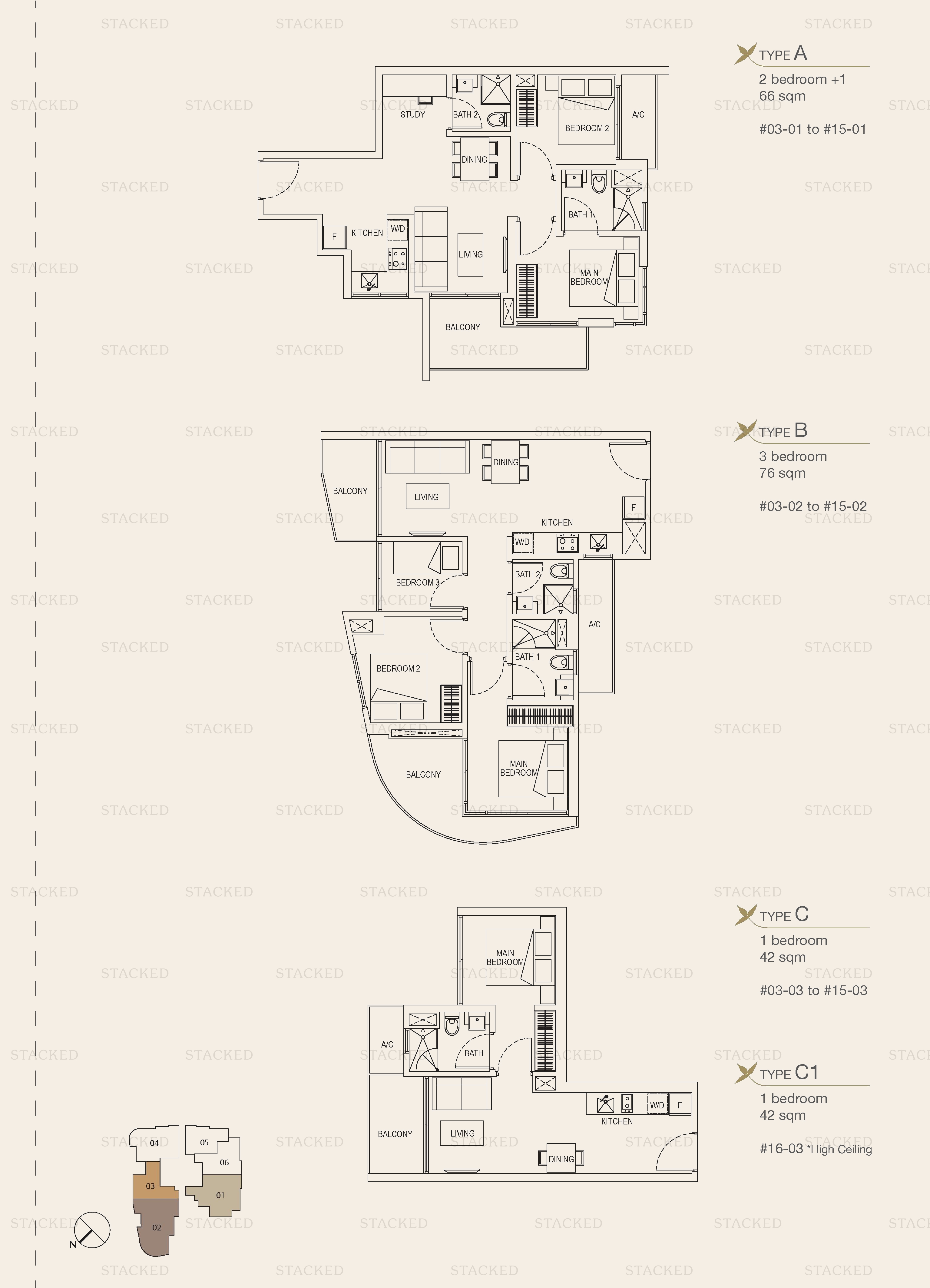 Stacked homes - Neem Tree Singapore Condo Floor Plans, Images And ...