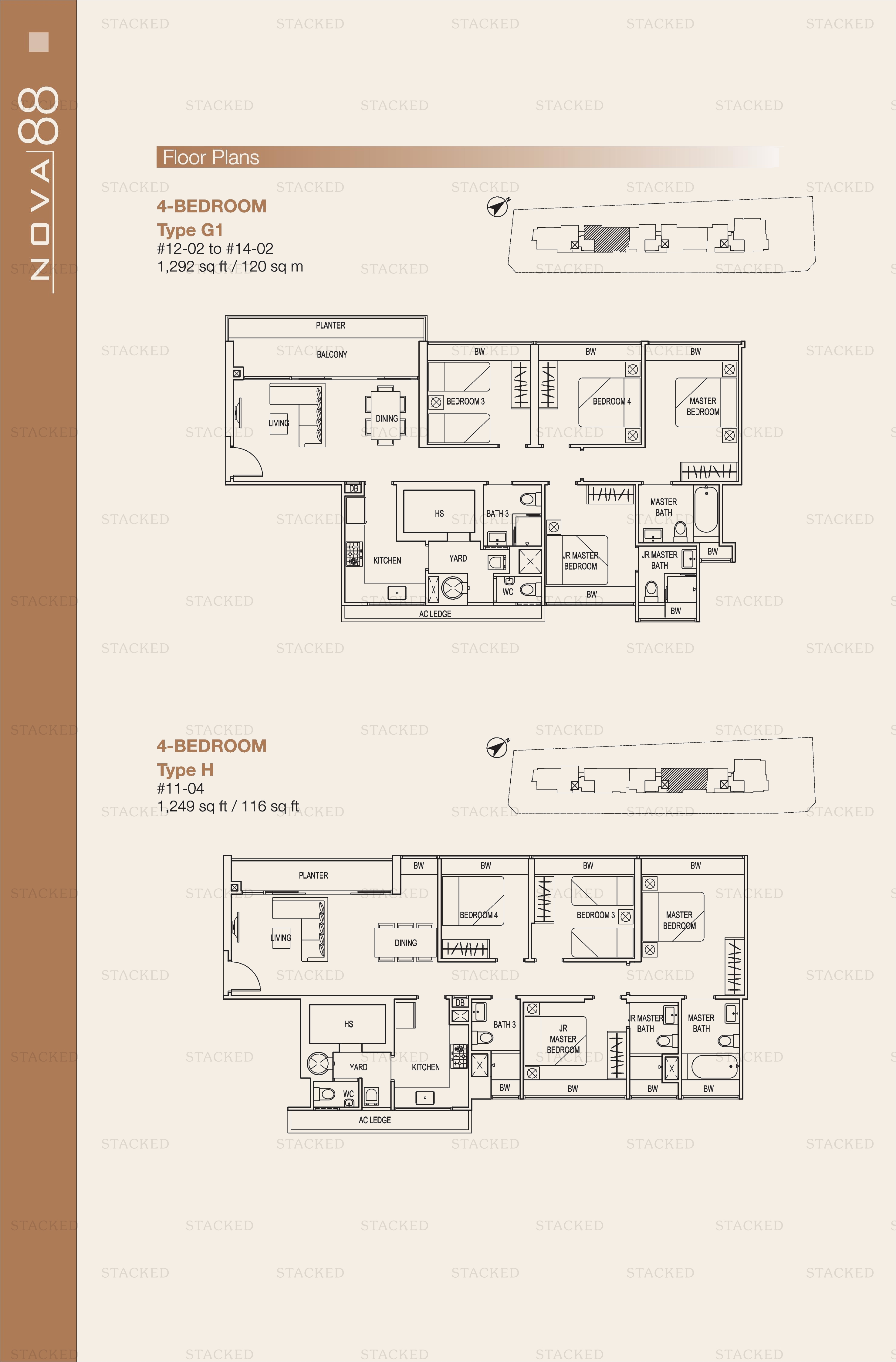 Stacked homes - Nova 88 Singapore Condo Floor Plans, Images And ...