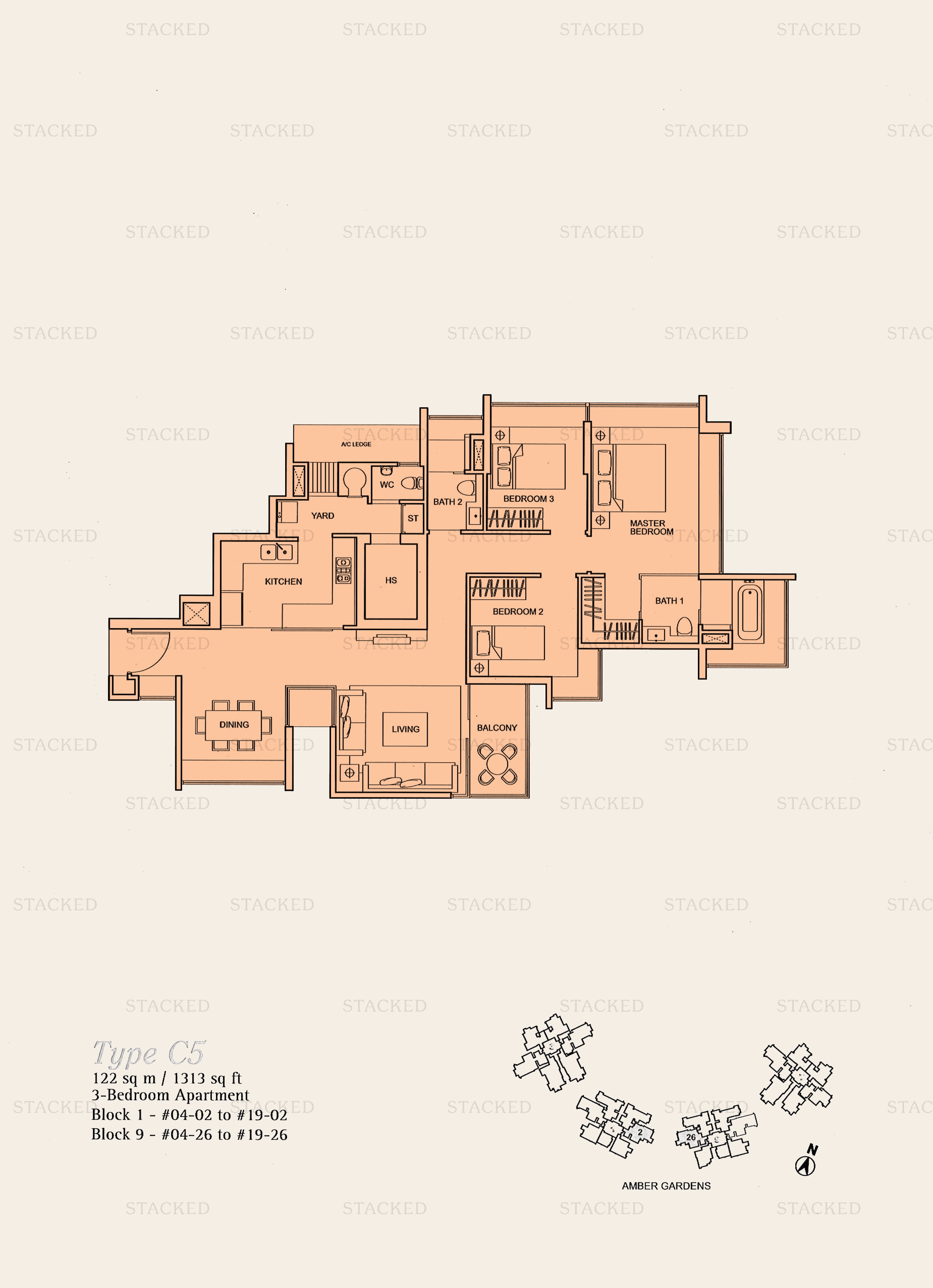 Stacked homes - One Amber Singapore Condo Floor Plans, Images And ...