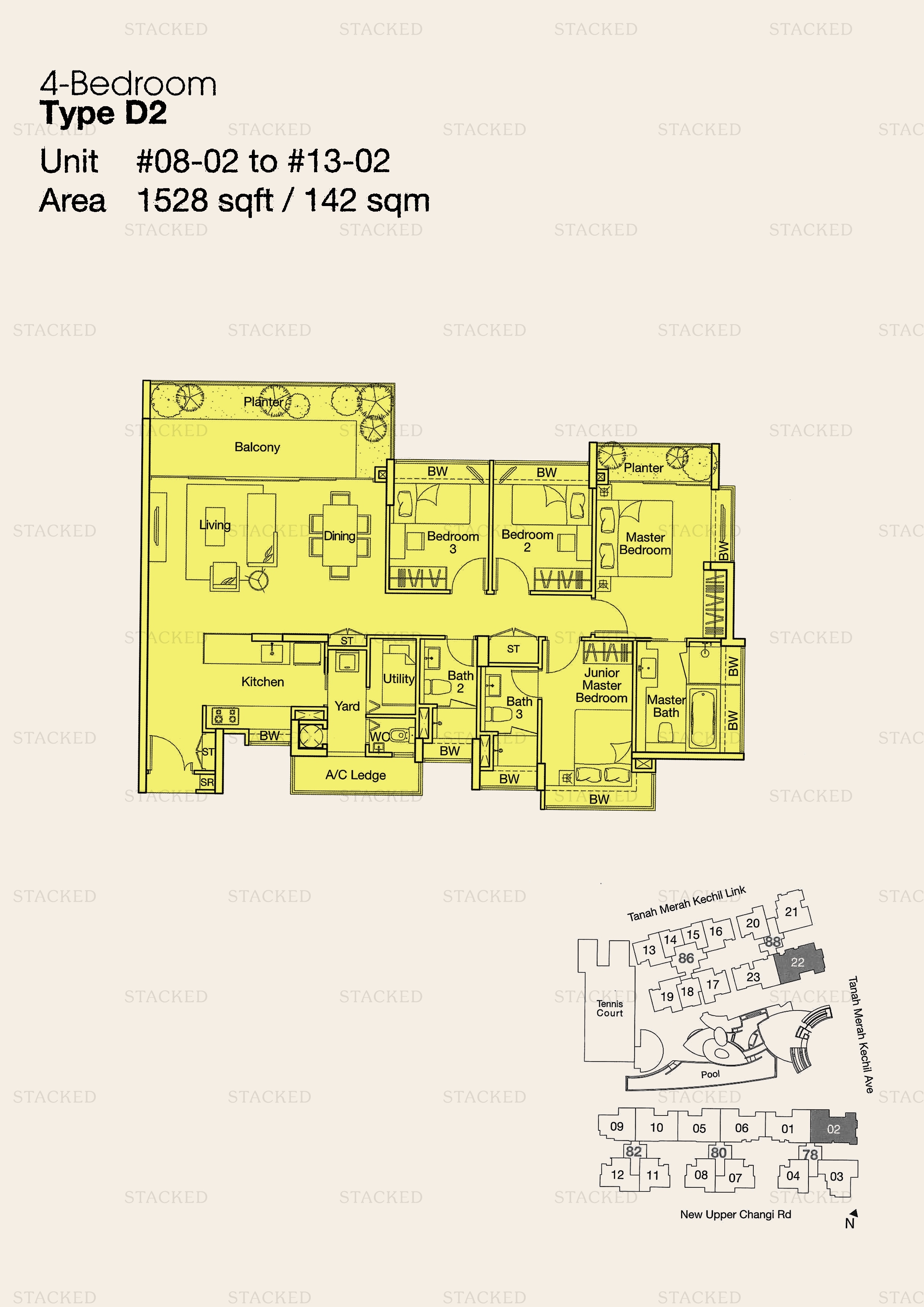 Stacked homes - Optima @ Tanah Merah Singapore Condo Floor Plans ...