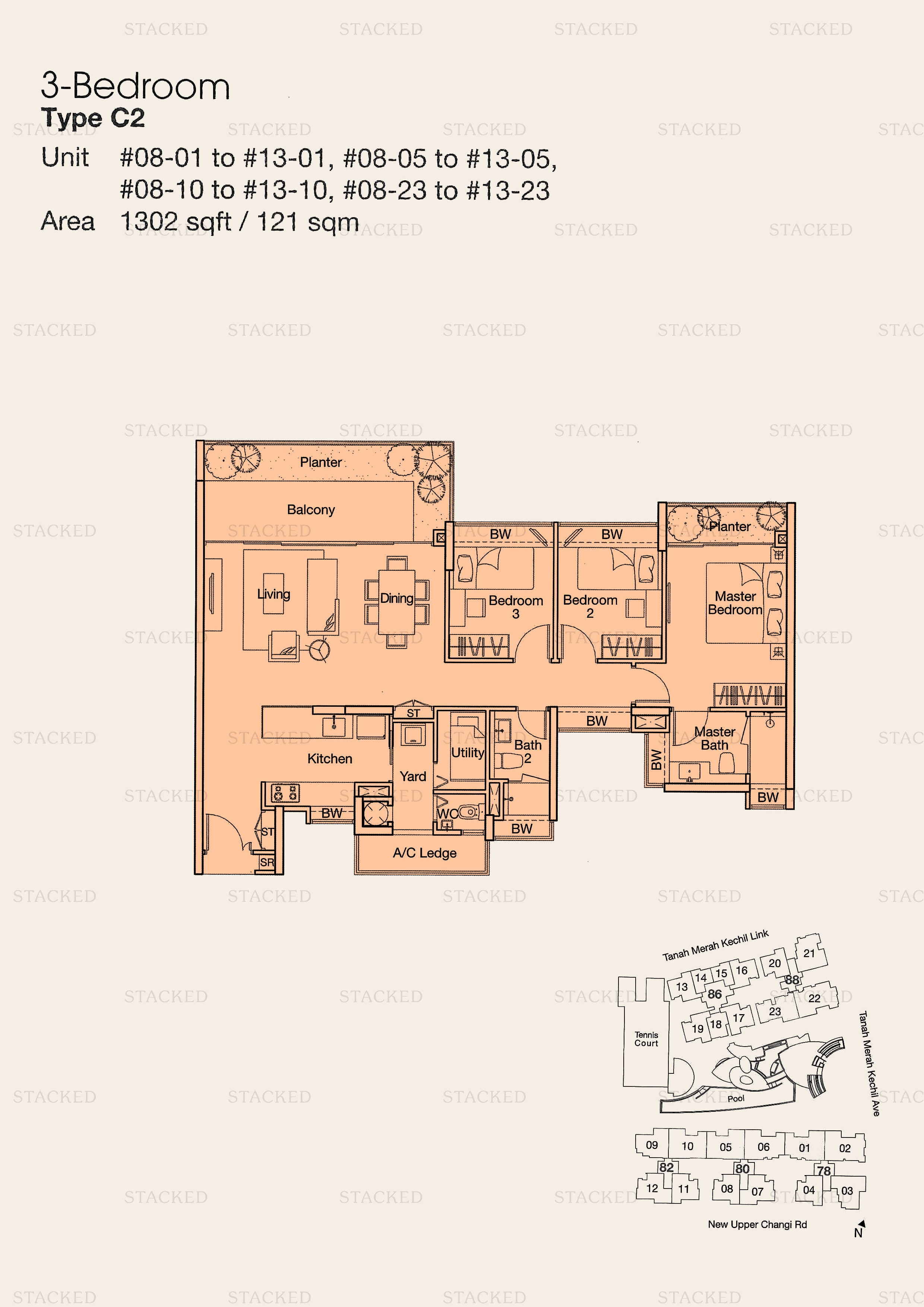 Stacked homes - Optima @ Tanah Merah Singapore Condo Floor Plans ...