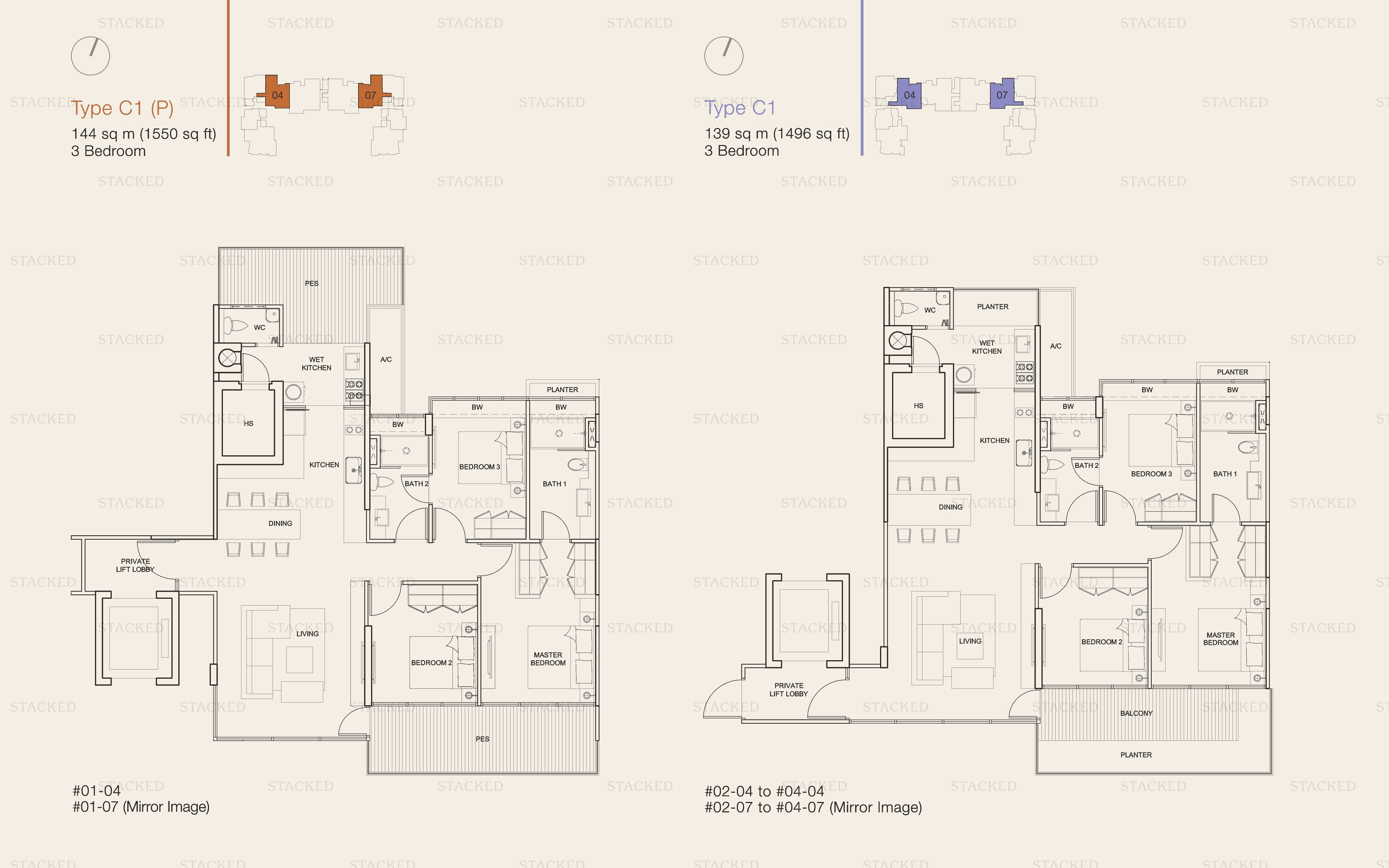 Stacked homes - Ola Residences Singapore Condo Floor Plans, Images And ...