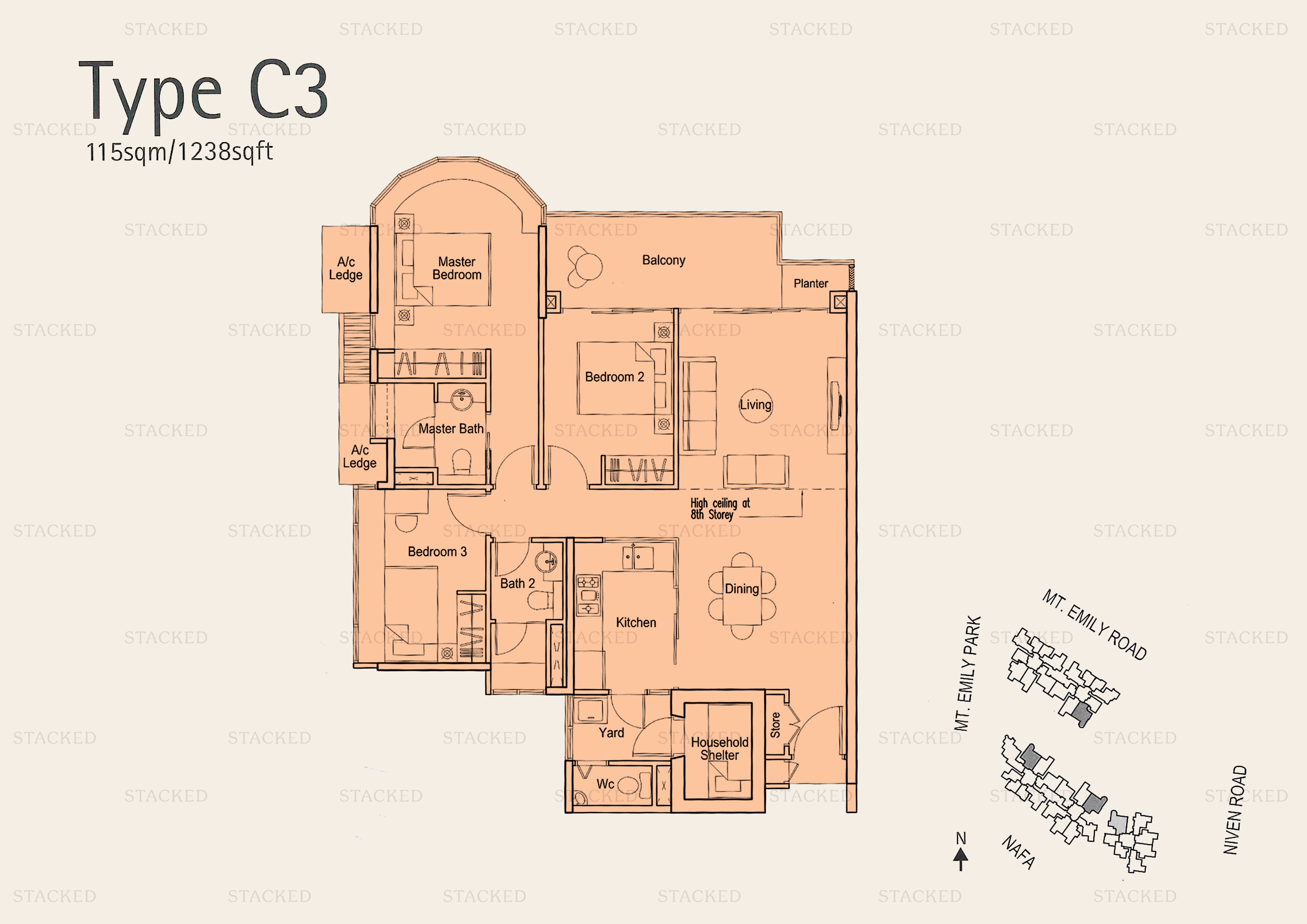 Stacked homes - Parc Emily Singapore Condo Floor Plans, Images And ...