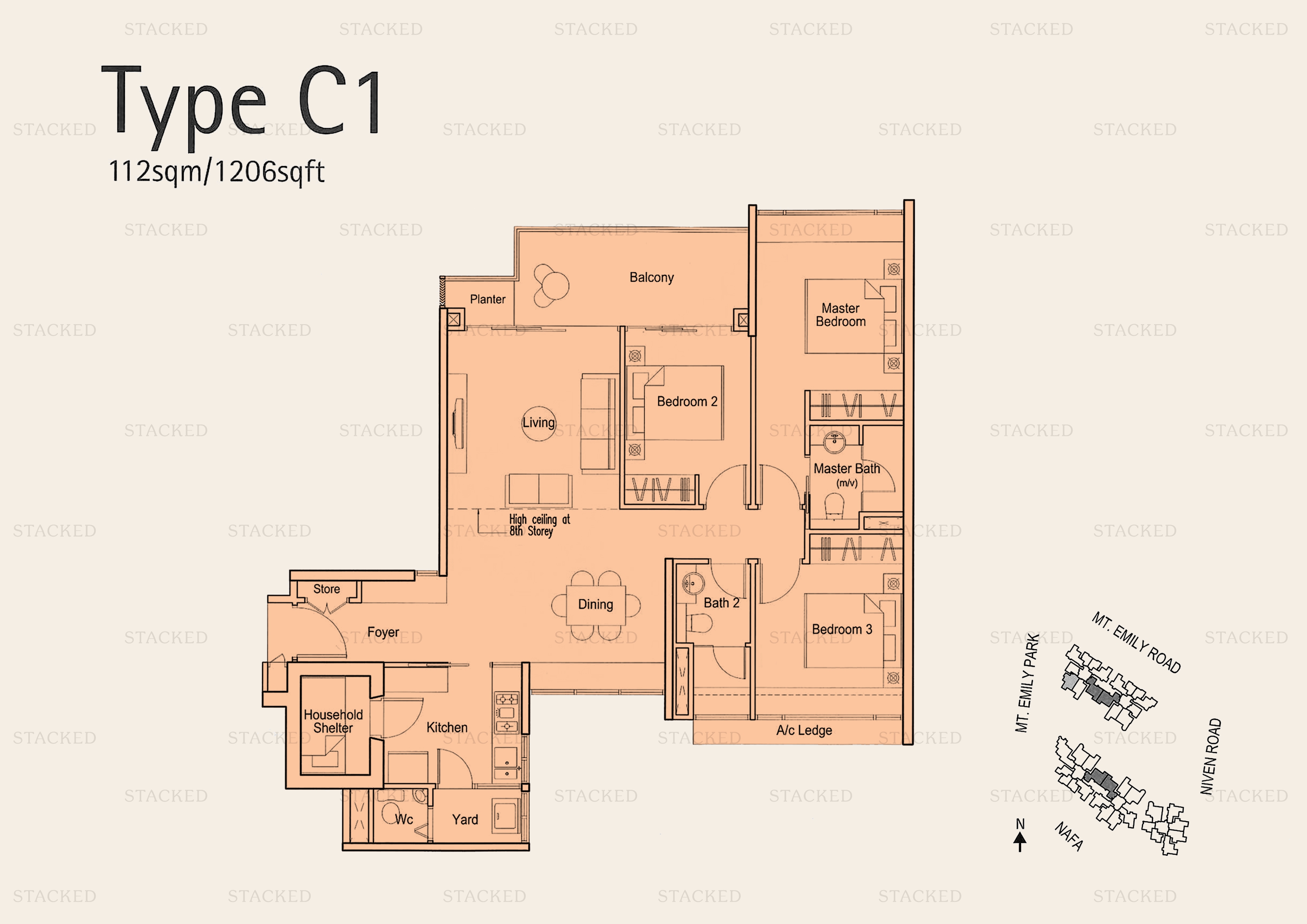 Stacked homes - Parc Emily Singapore Condo Floor Plans, Images And ...