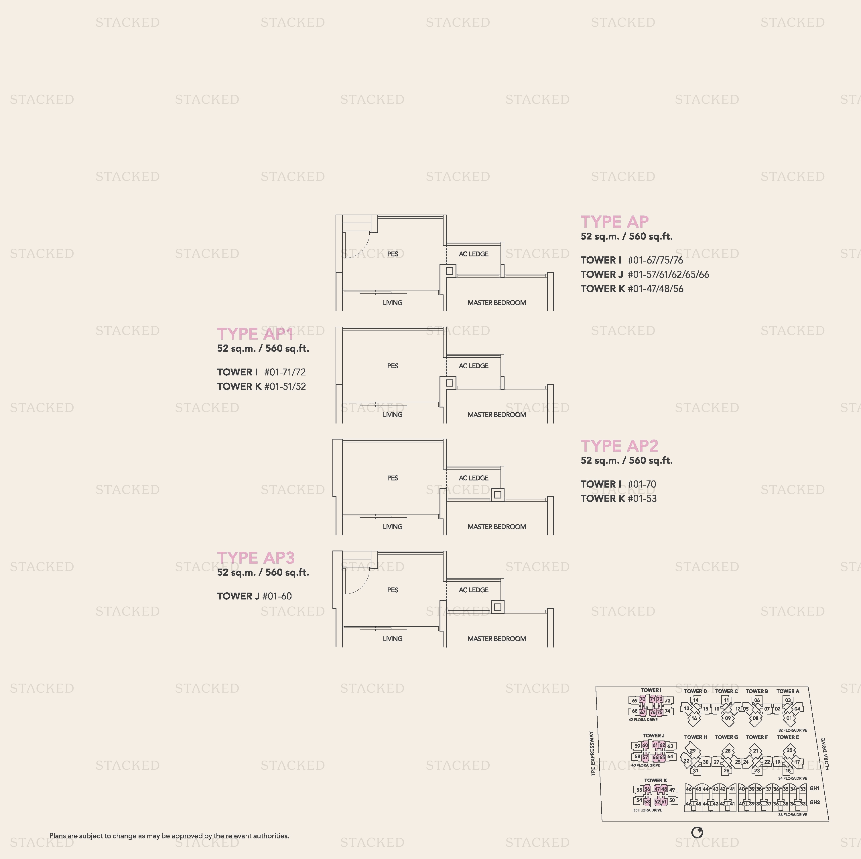 Stacked homes - Palm Isles Singapore Condo Floor Plans, Images And ...