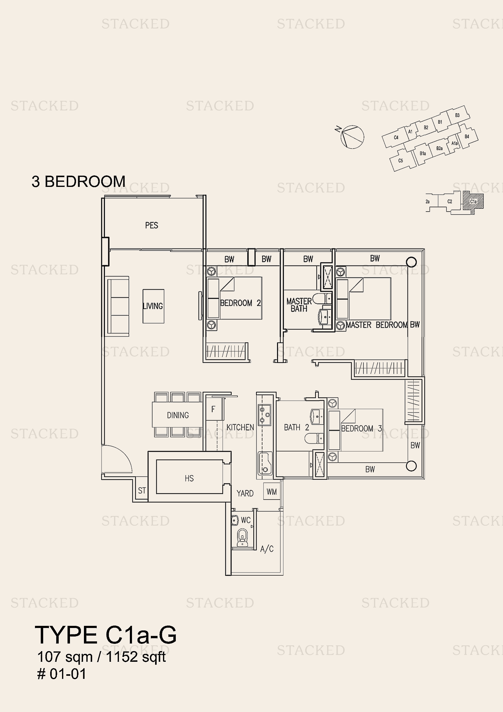 Stacked homes - Residences Botanique Singapore Condo Floor Plans ...